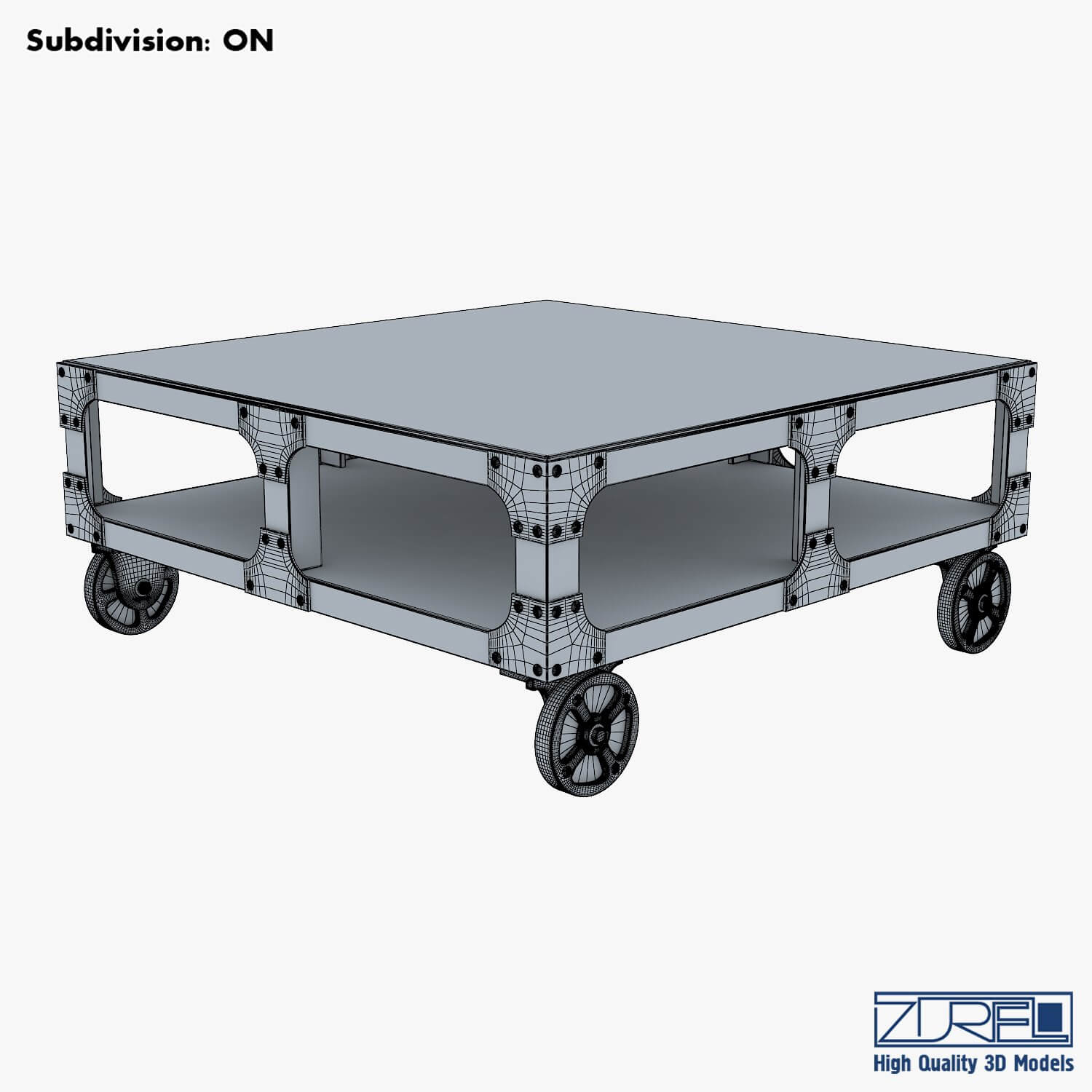 Esprit Loft Coffee Table - 3D Model by Zurel