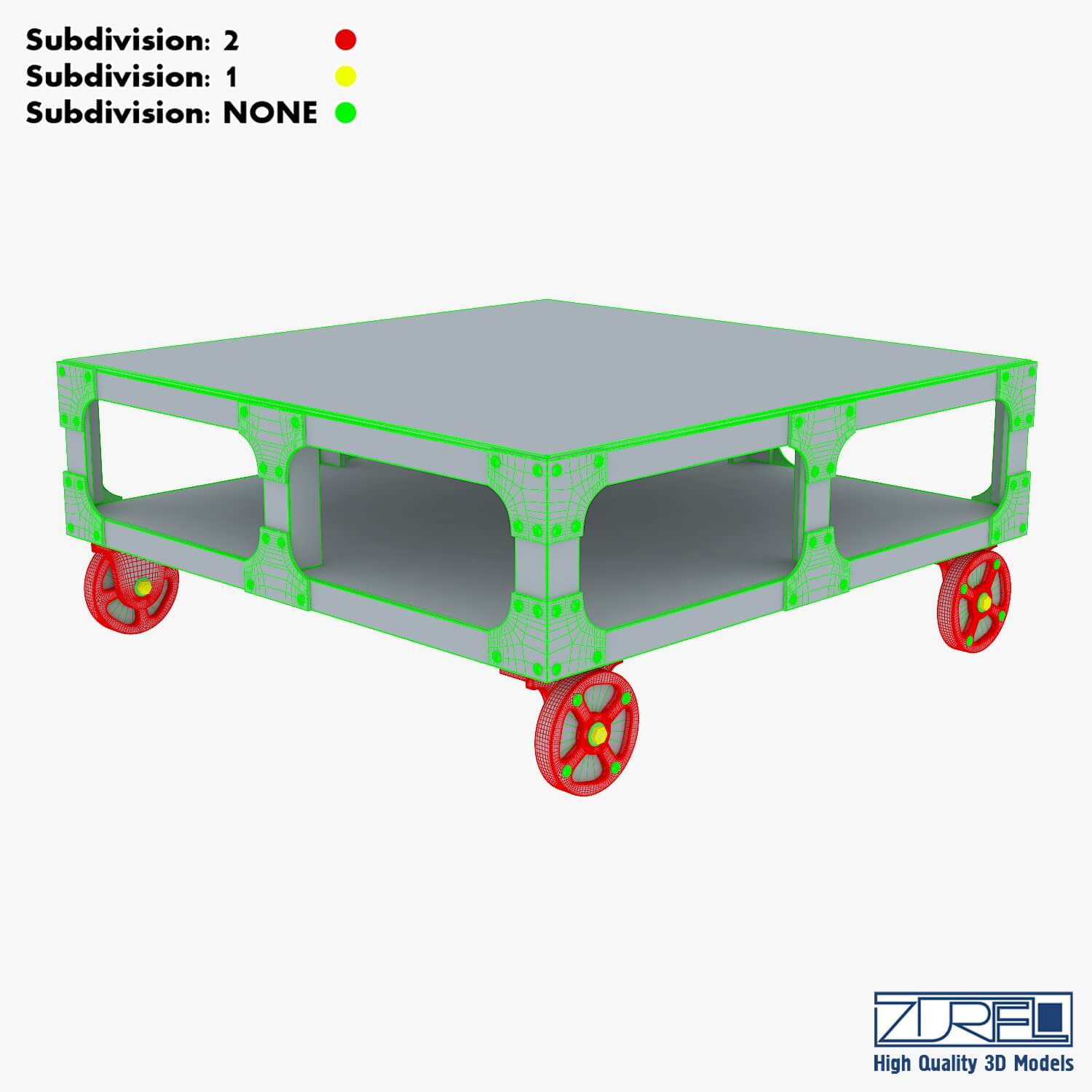 Esprit Loft Coffee Table - 3D Model by Zurel