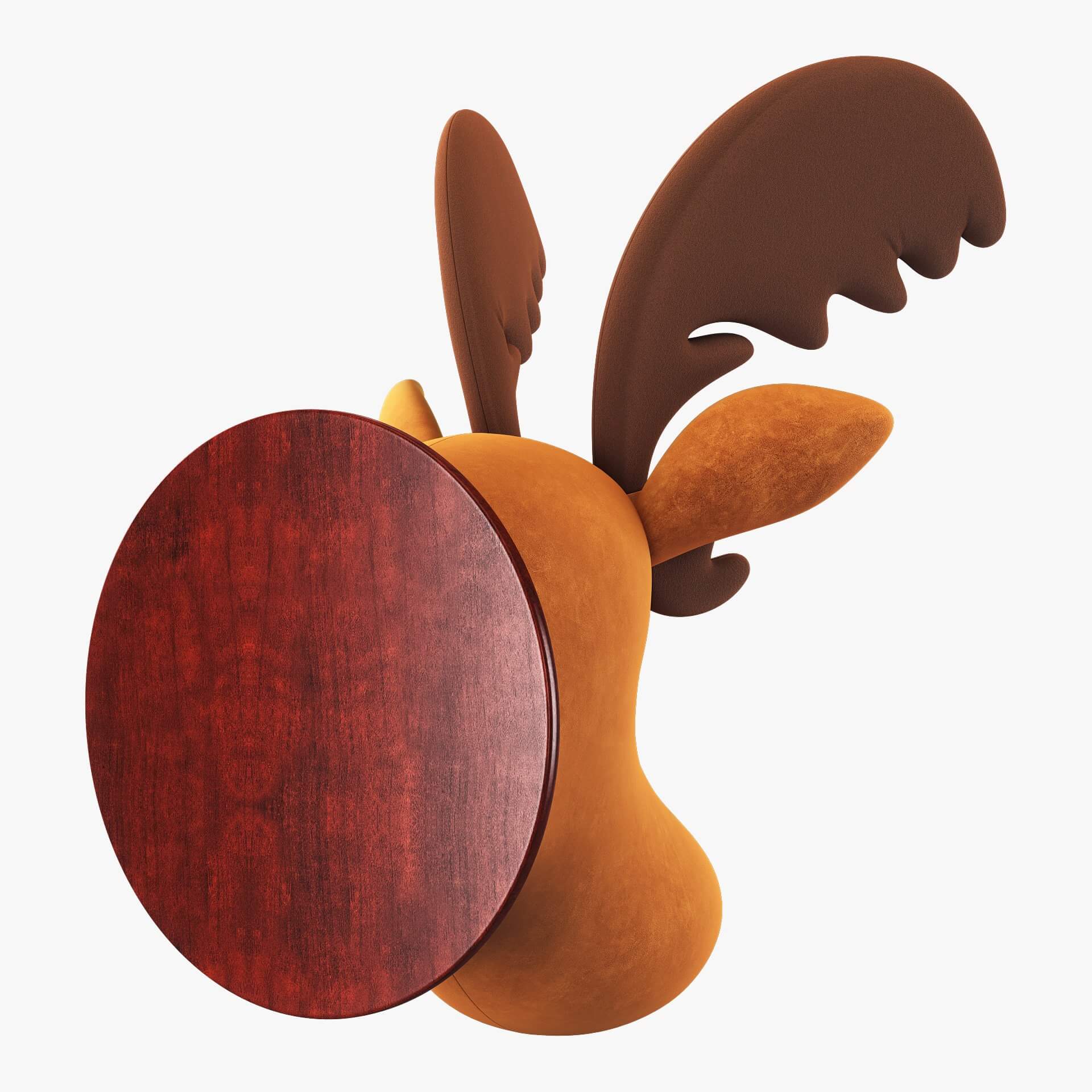 Fabric Moose Head Trophy - 3D Model by Zurel