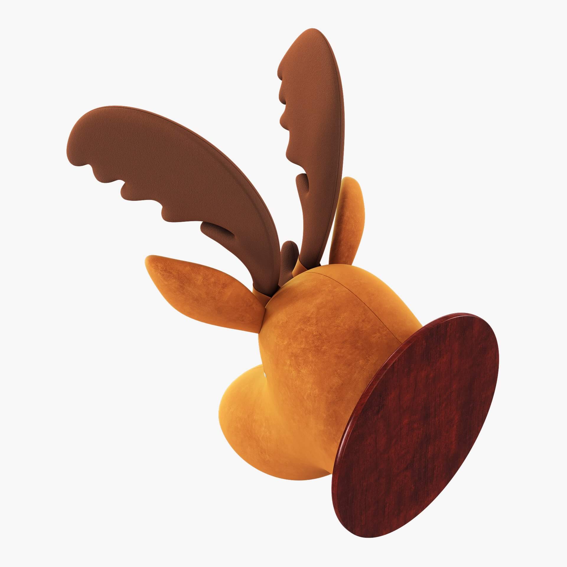 Fabric Moose Head Trophy - 3D Model by Zurel