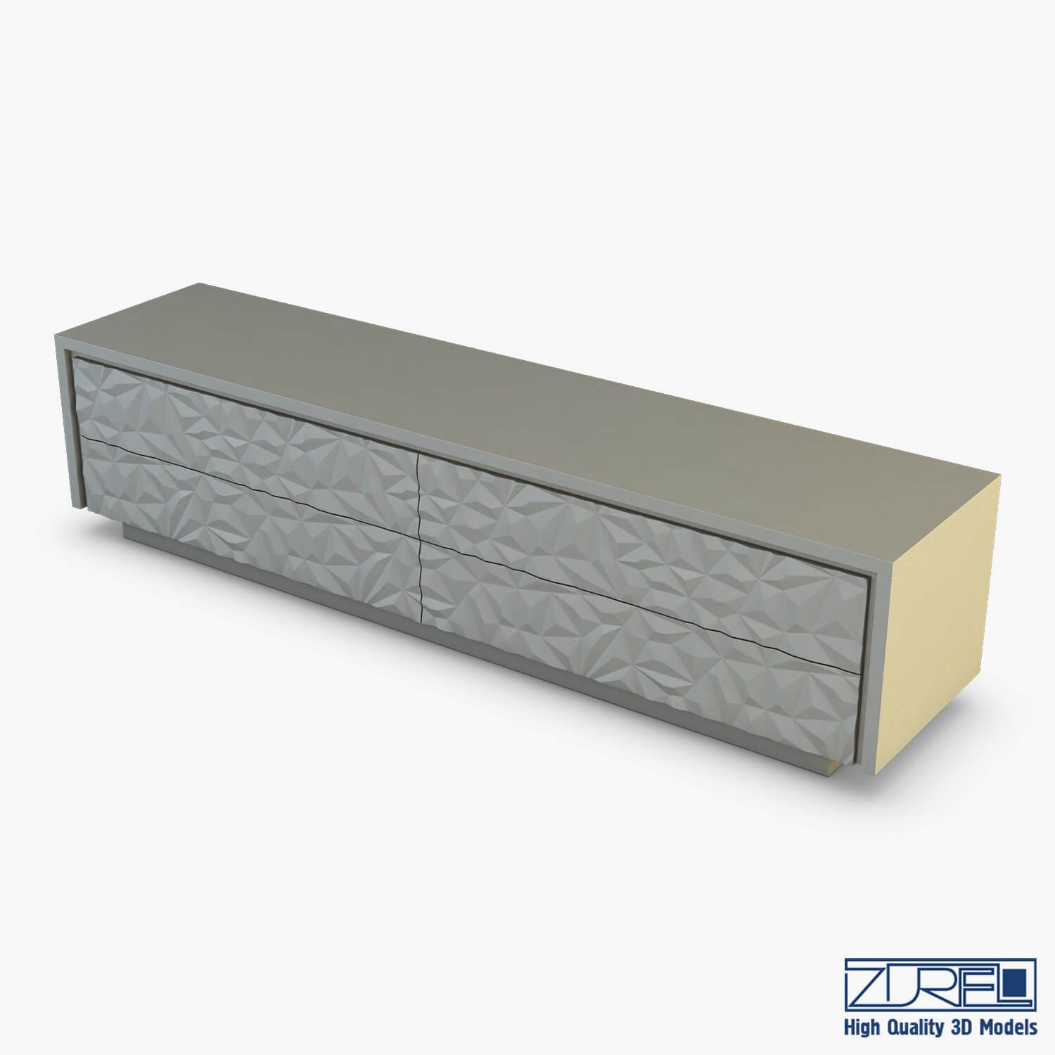 Fendi TV Console Stand - 3D Model by Zurel