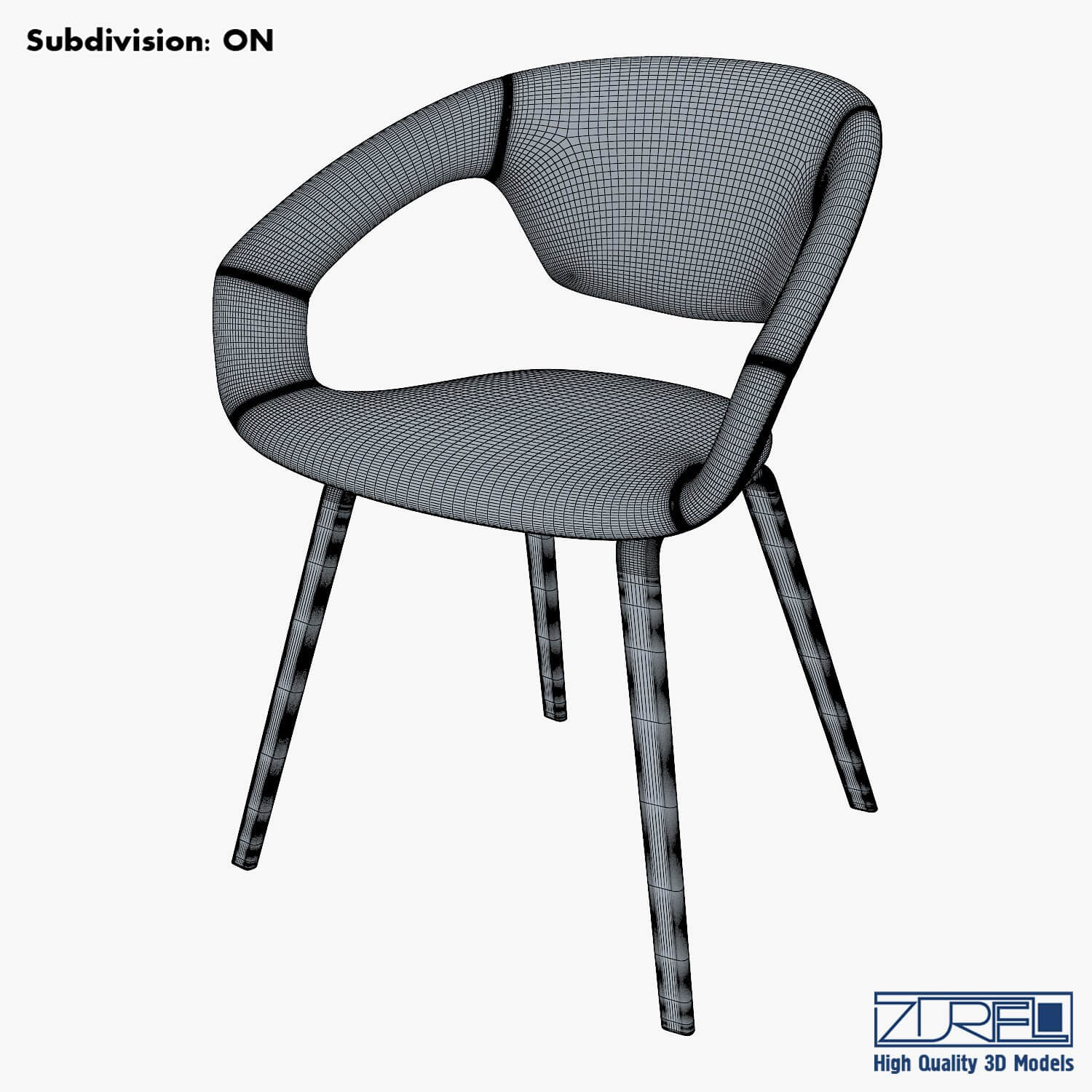 Flex Back Chair - 3D Model by Zurel