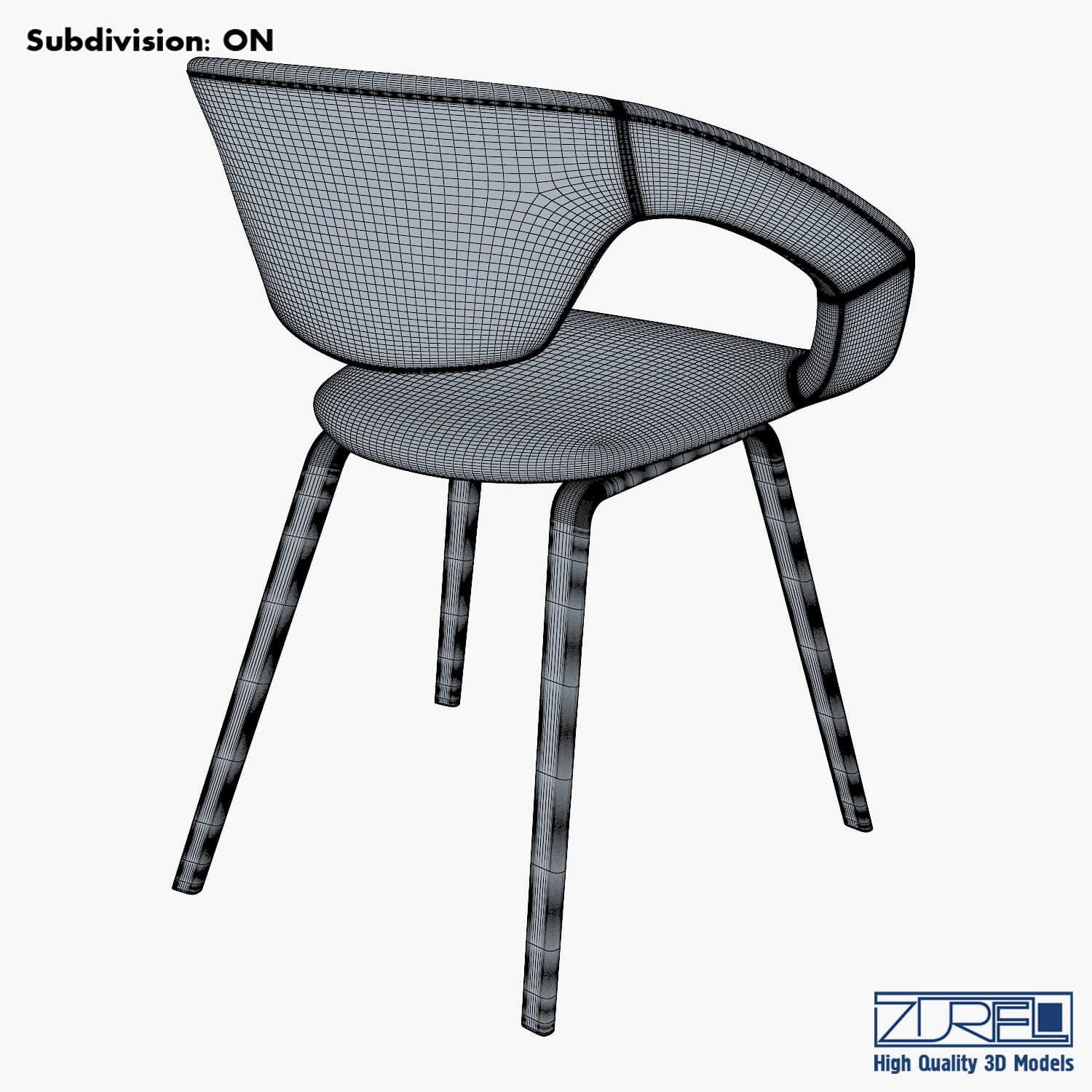 Flex Back Chair - 3D Model by Zurel