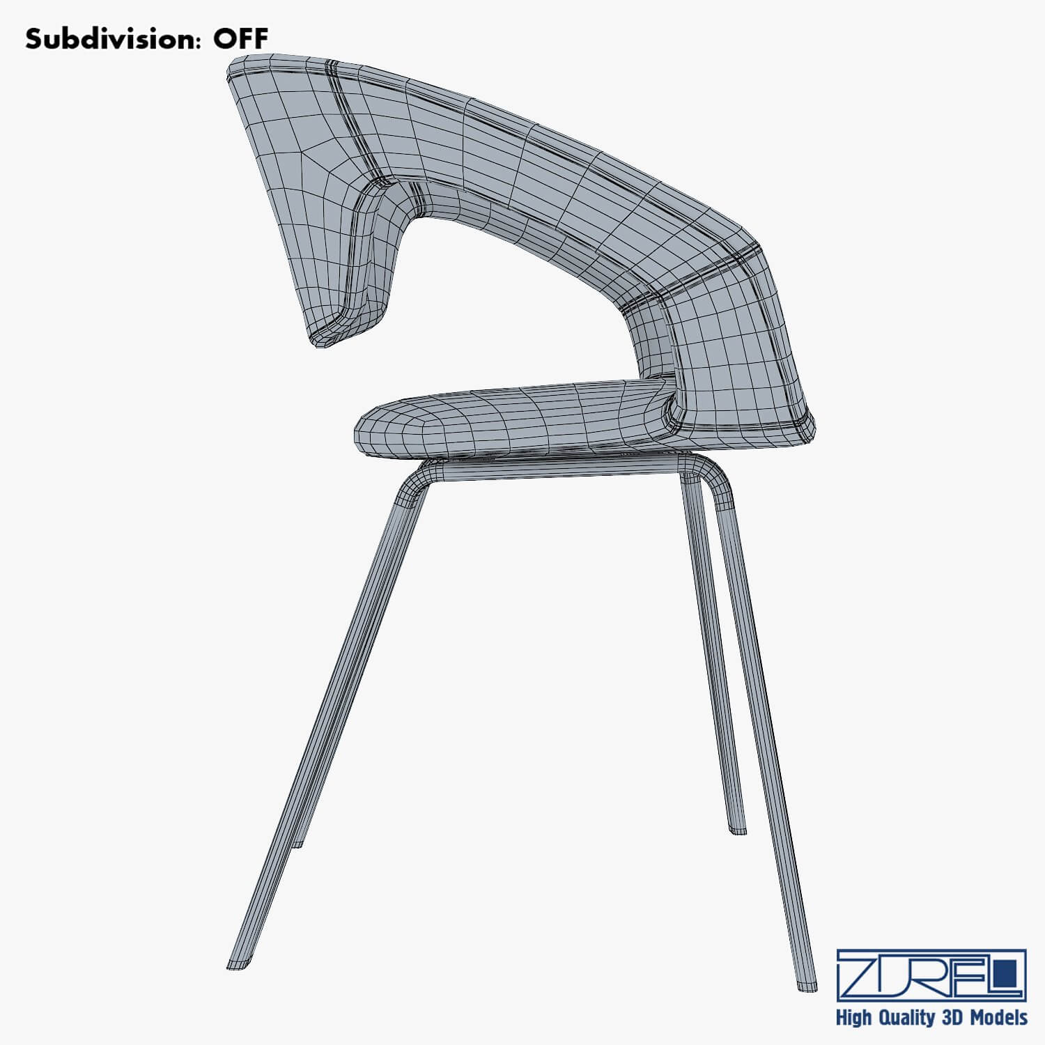 Flex Back Chair - 3D Model by Zurel