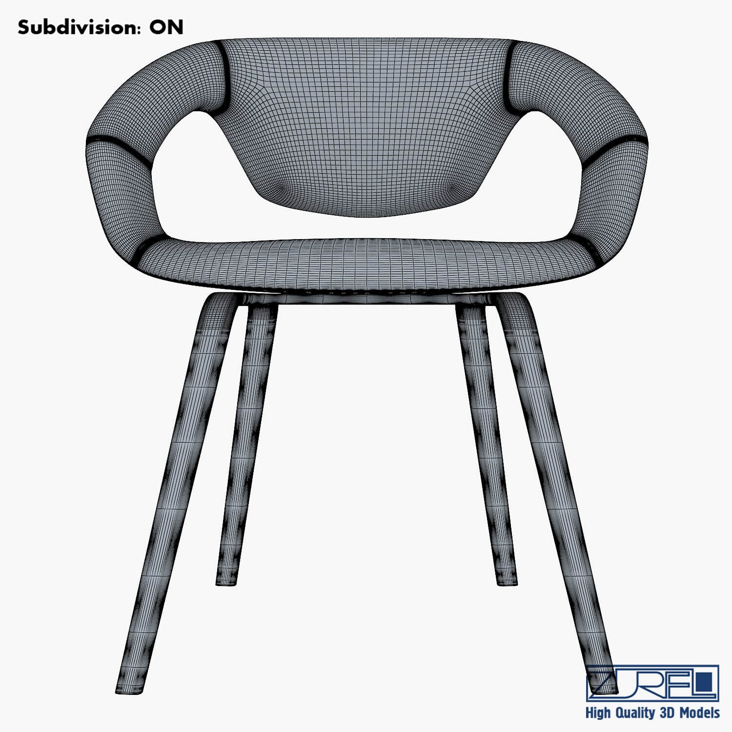 Flex Back Chair - 3D Model by Zurel