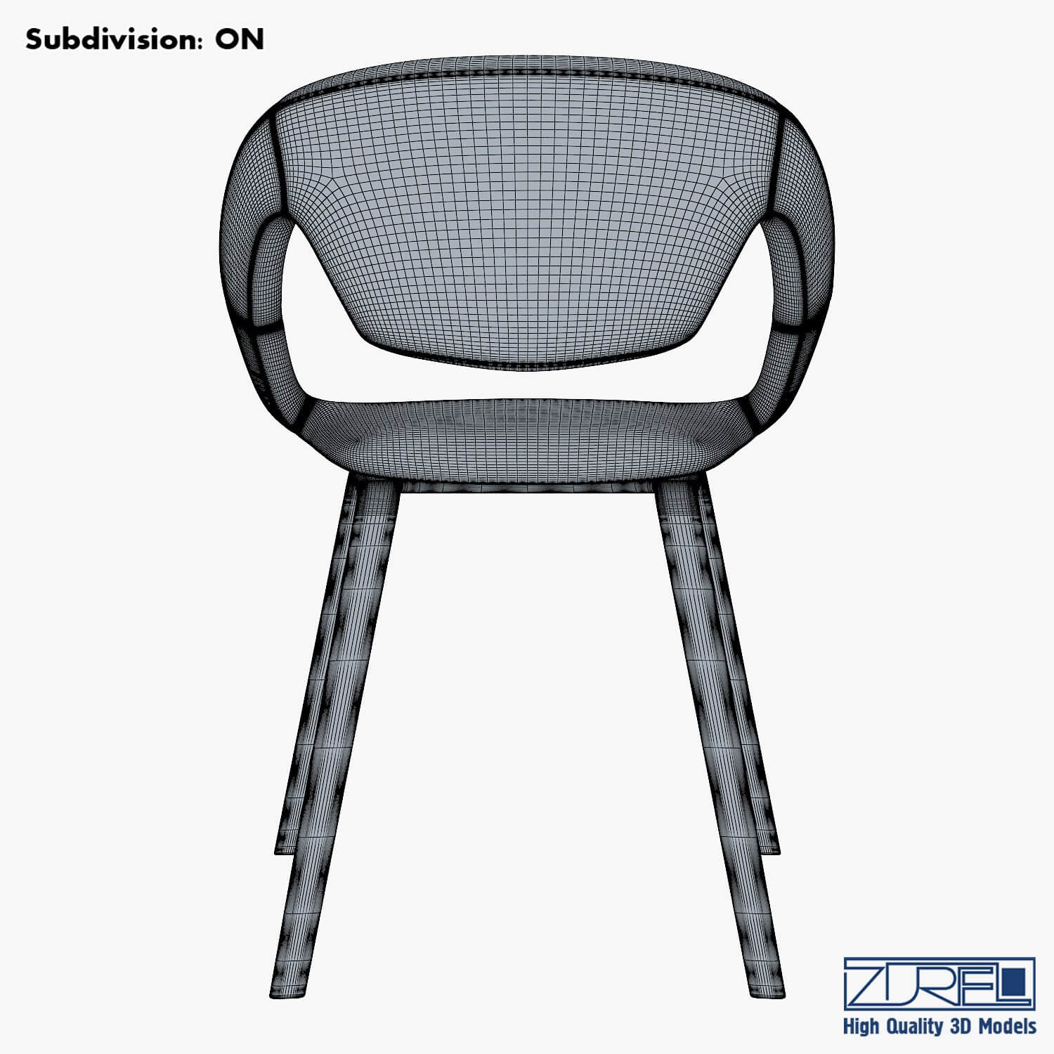 Flex Back Chair - 3D Model by Zurel