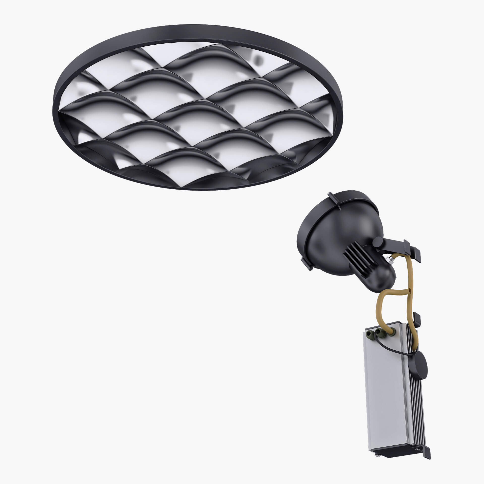 Floodlight and Indirect Reflector V 1 - 3D Model by Zurel