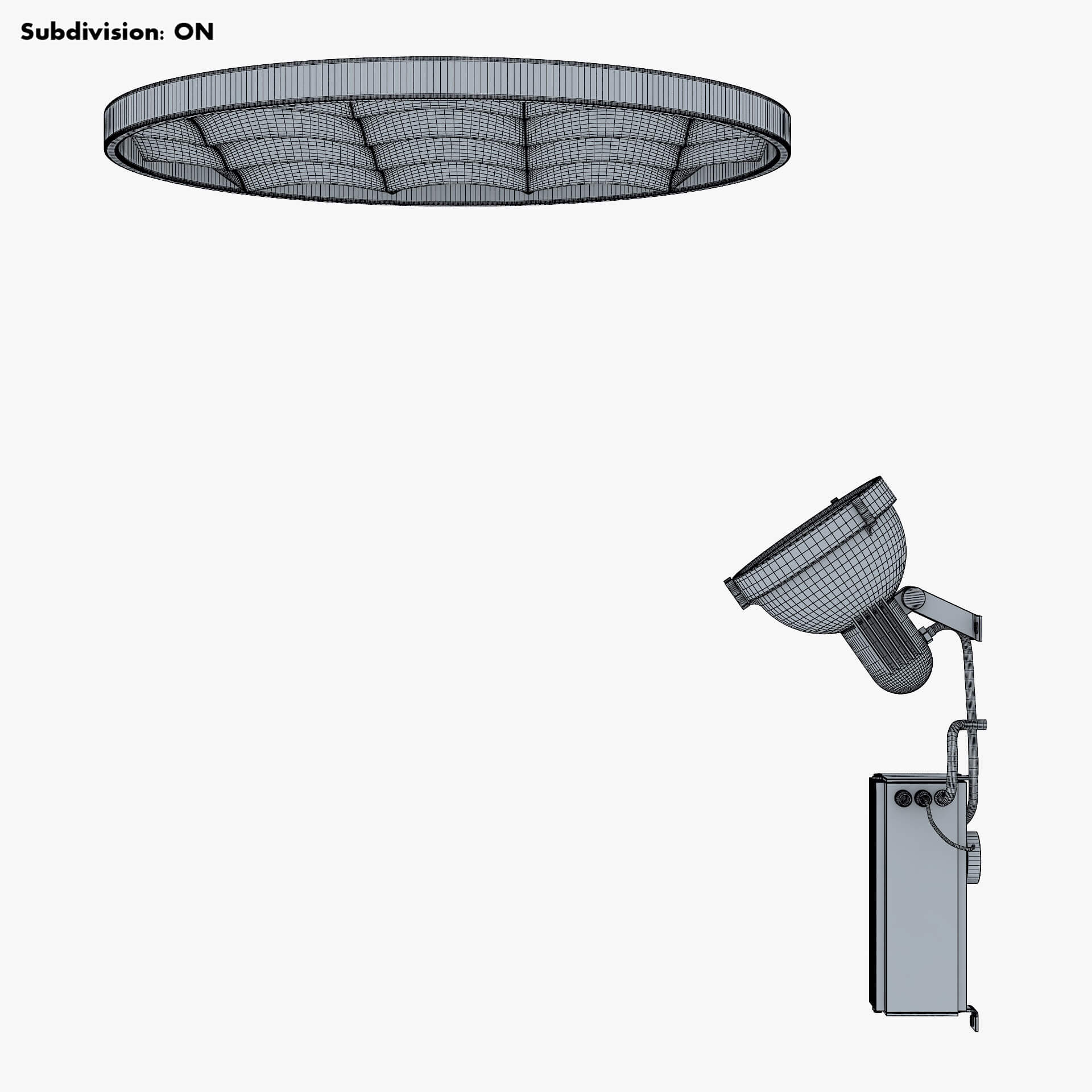 Floodlight and Indirect Reflector V 1 - 3D Model by Zurel