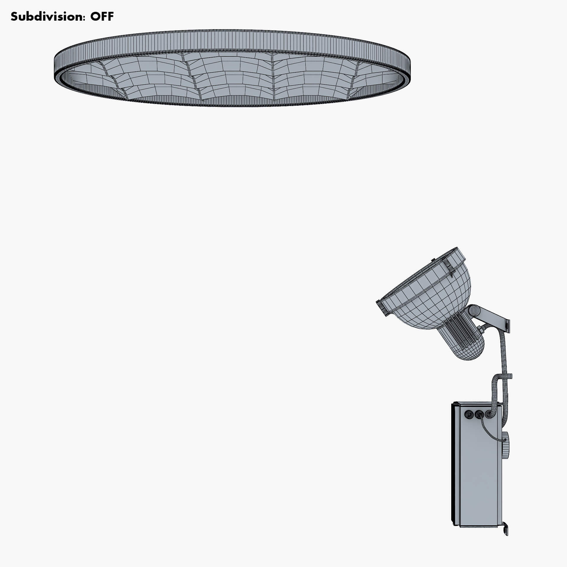 Floodlight and Indirect Reflector V 1 - 3D Model by Zurel
