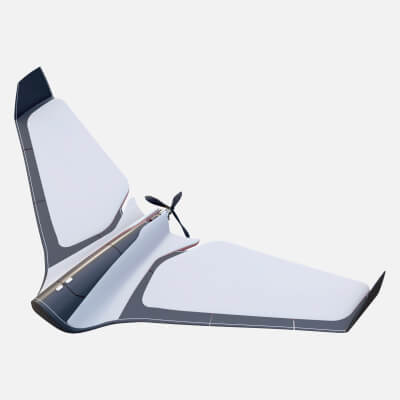 Flying Wing Drone UAV Propeller M1 - 3D Model by Zurel