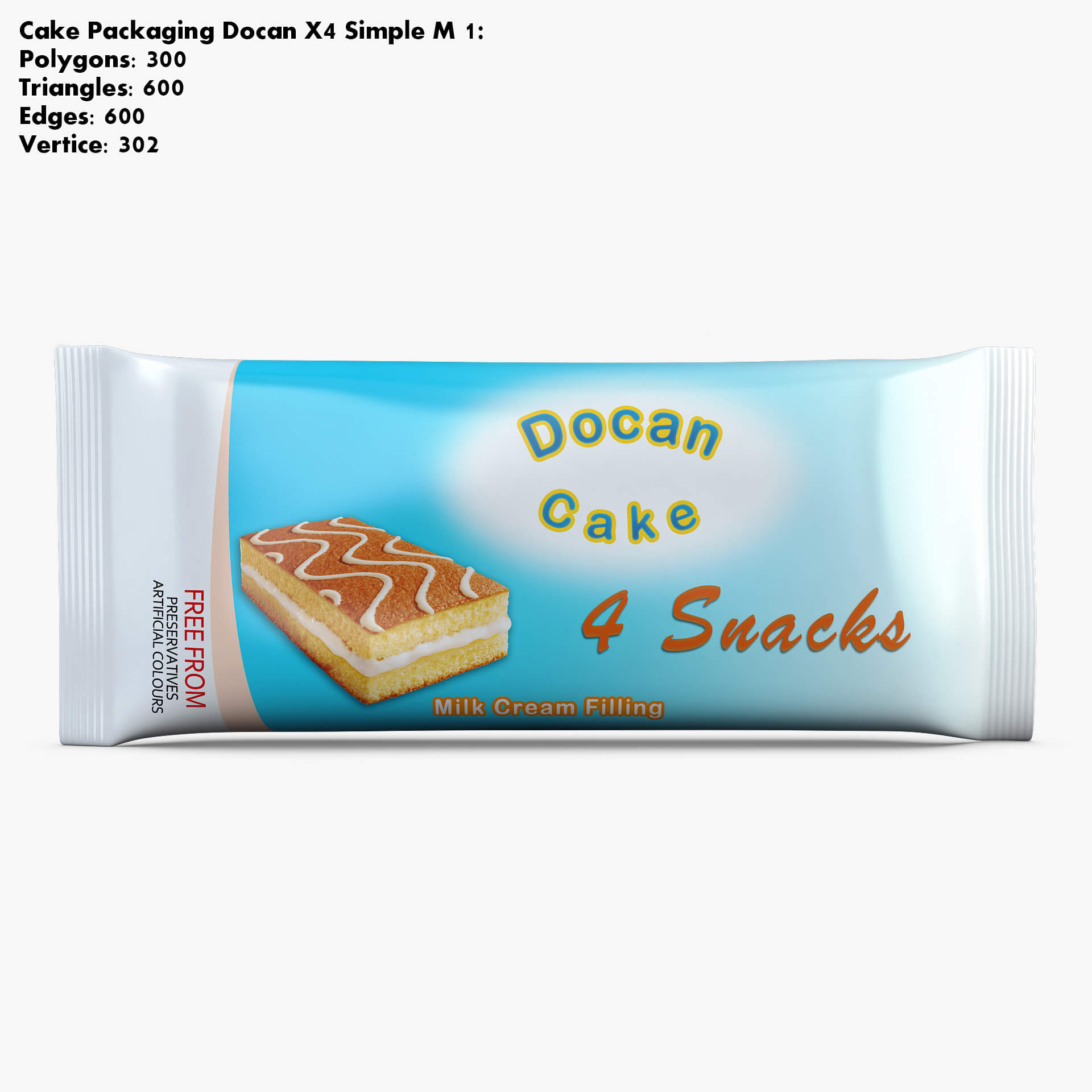 Food Packages Simple Collection volume 1 - 3D Model by Zurel