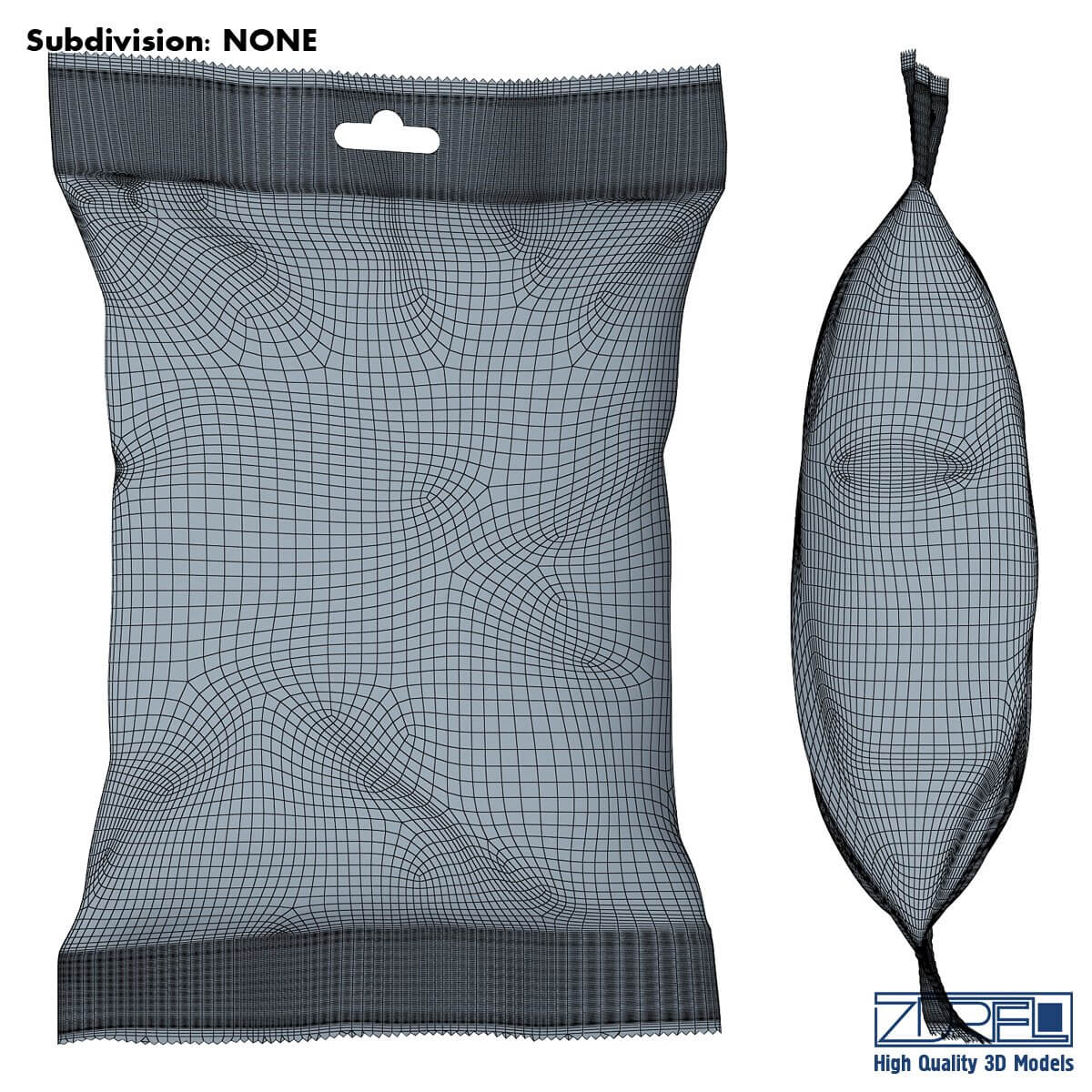 Food Packaging 50 Grams V 1 - 3D Model by Zurel