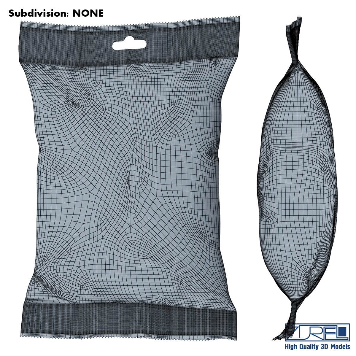 Food Packaging 50 Grams V 1 - 3D Model by Zurel