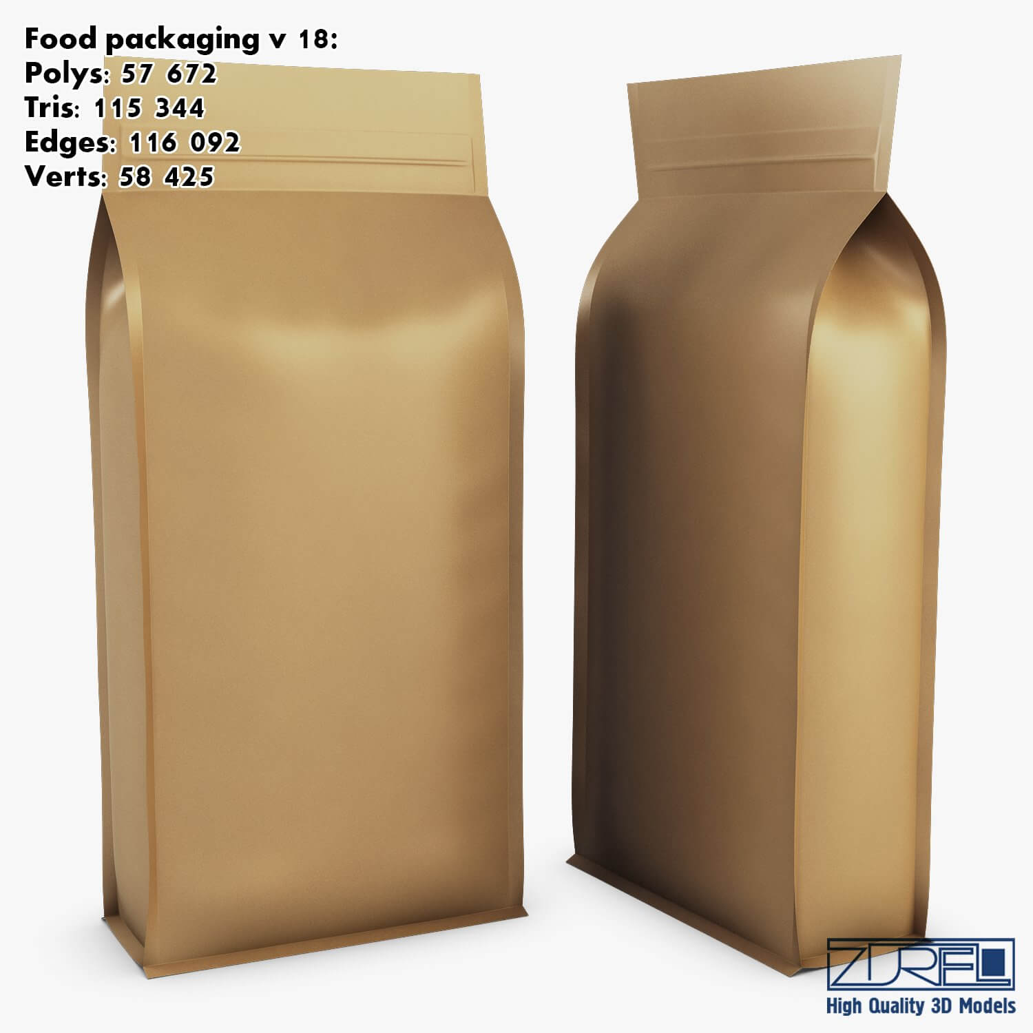Food Packaging Collection Volume 4 - 3D Model by Zurel