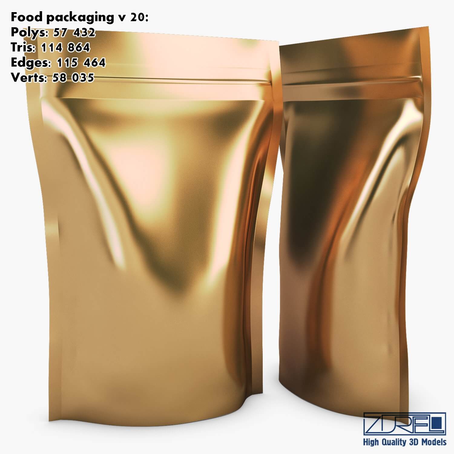 Food Packaging Collection Volume 4 - 3D Model by Zurel
