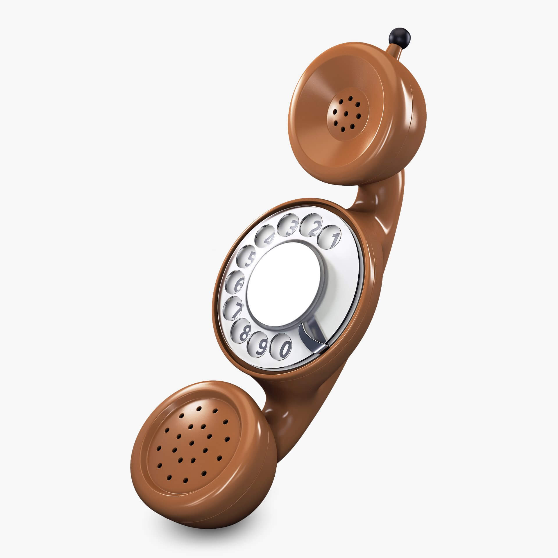 Funny Rotary Mobile Phone V 1 - 3D Model by Zurel