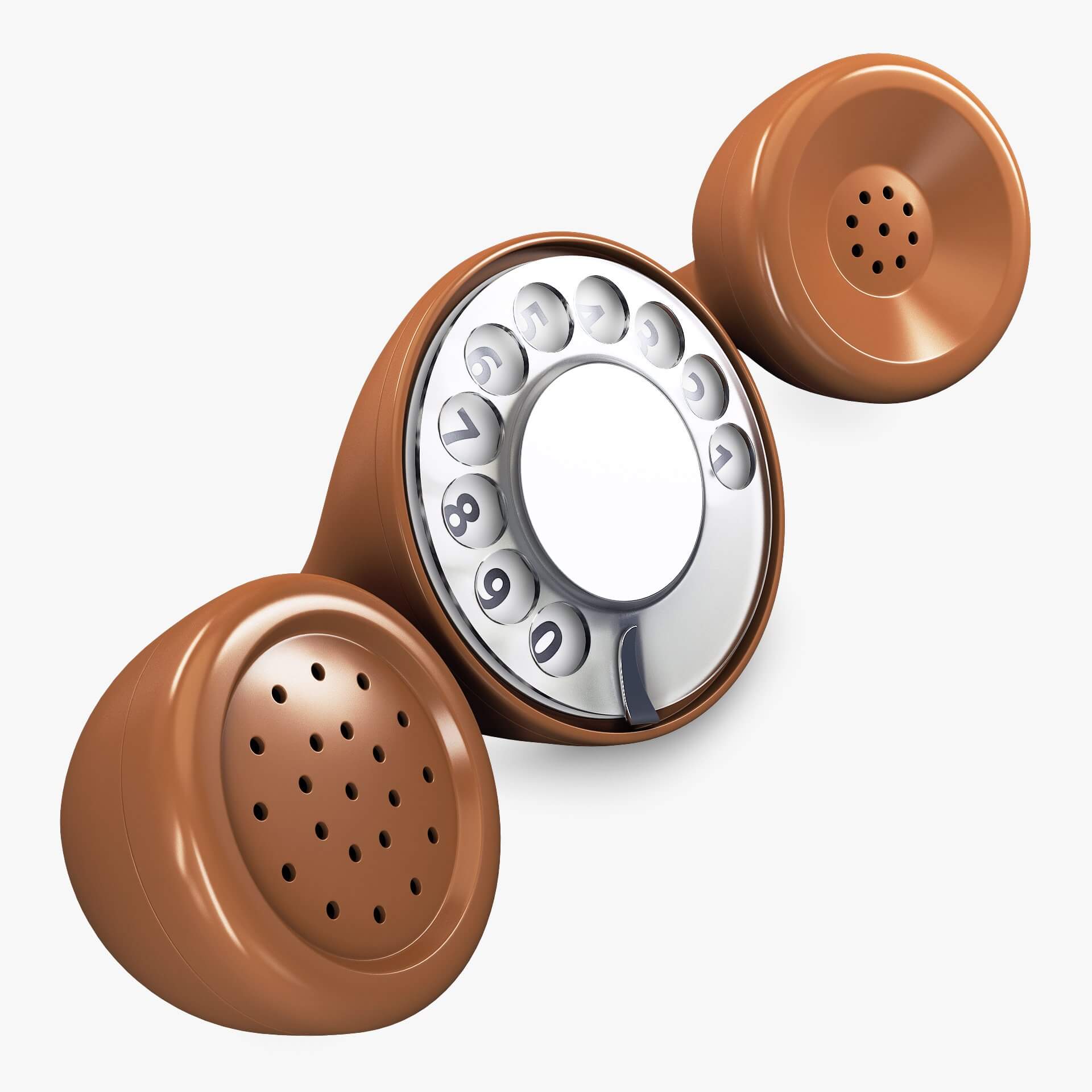 Funny Rotary Mobile Phone V 1 - 3D Model by Zurel