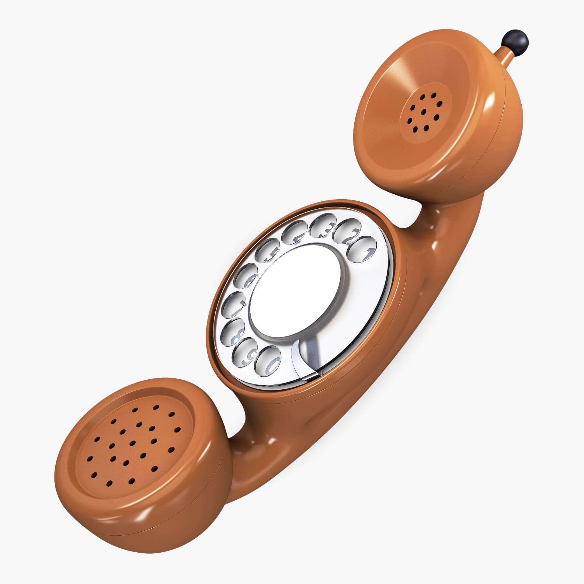 Funny Rotary Mobile Phone V 1 - 3D Model by Zurel