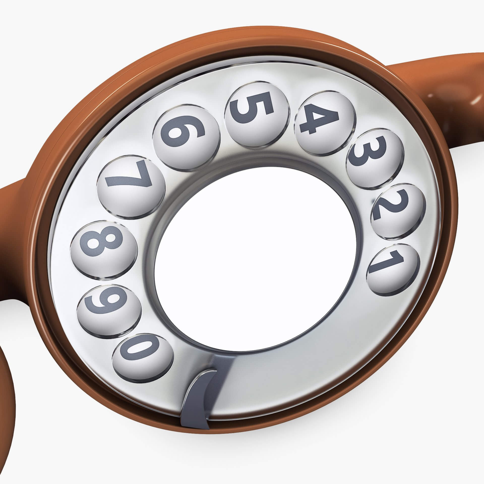 Funny Rotary Mobile Phone V 1 - 3D Model by Zurel