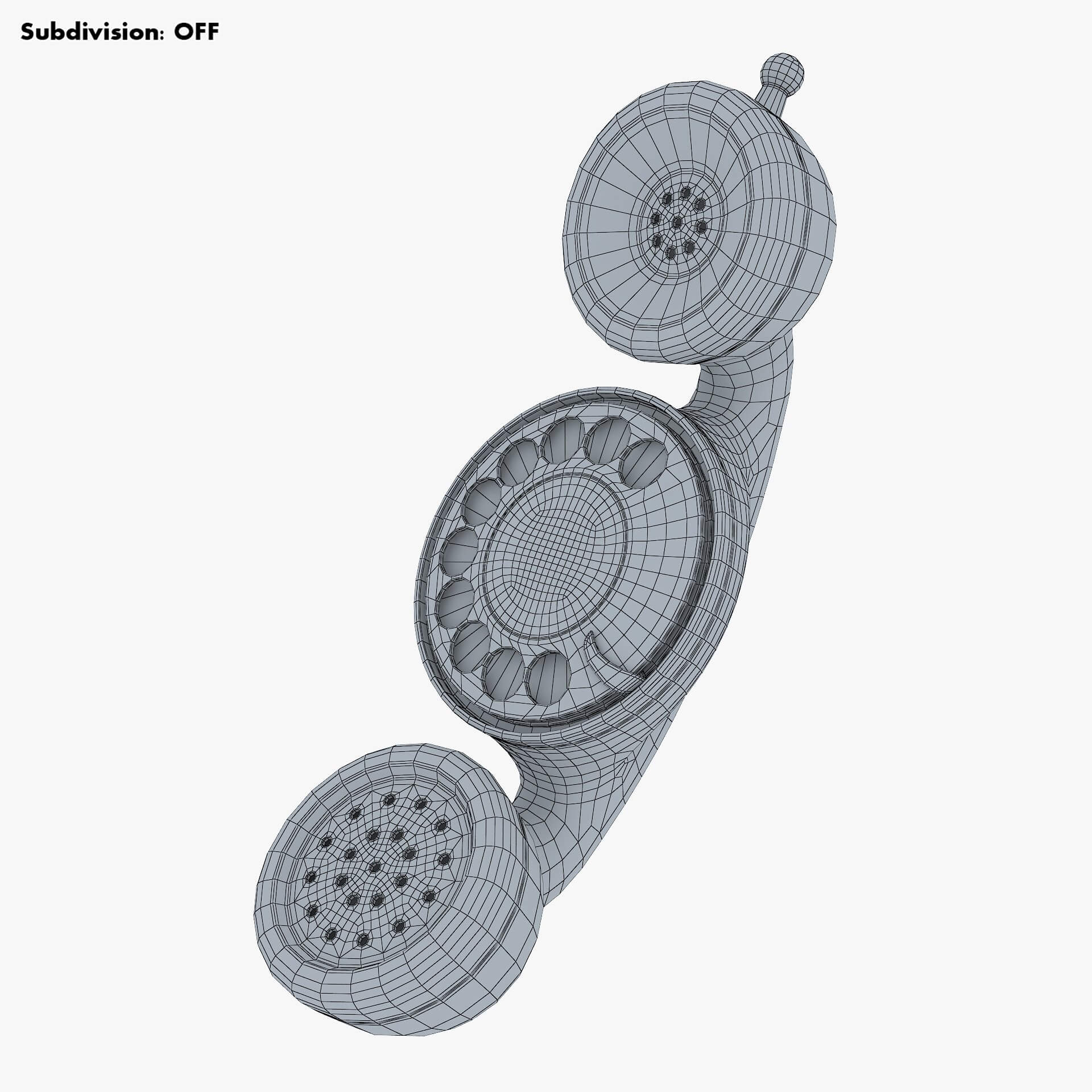Funny Rotary Mobile Phone V 1 - 3D Model by Zurel