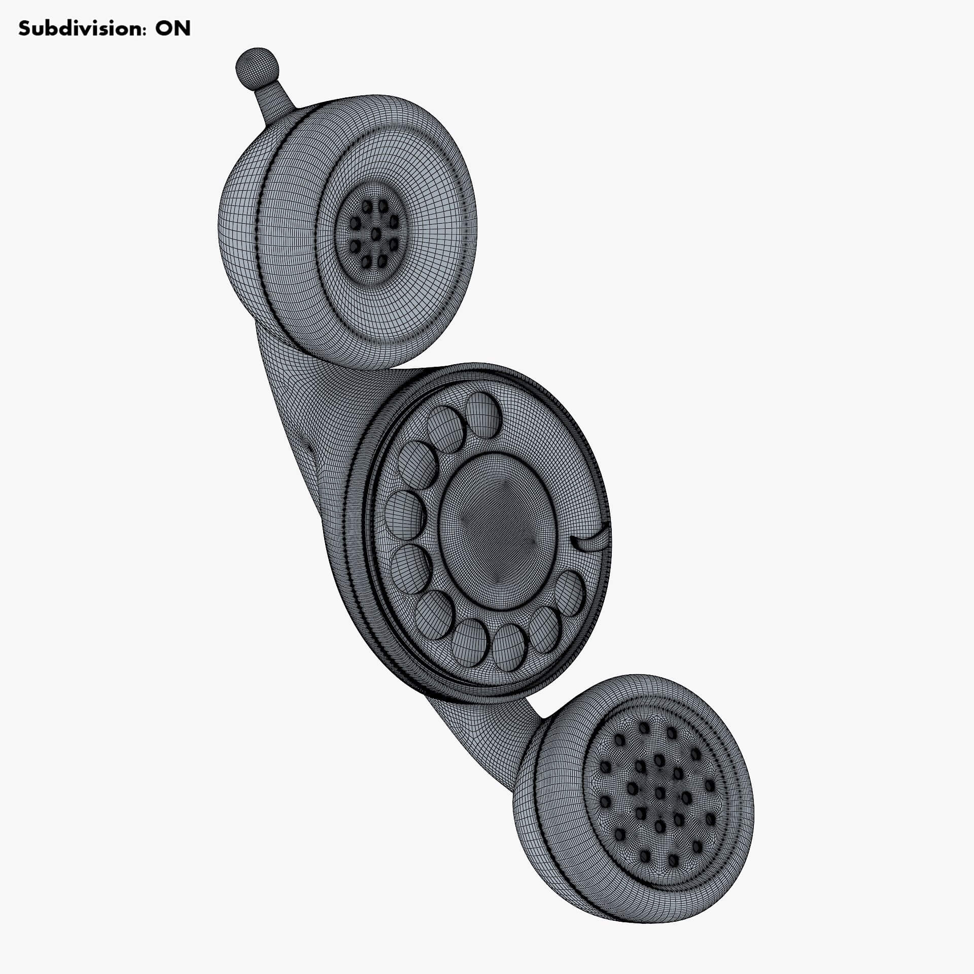 Funny Rotary Mobile Phone V 1 - 3D Model by Zurel
