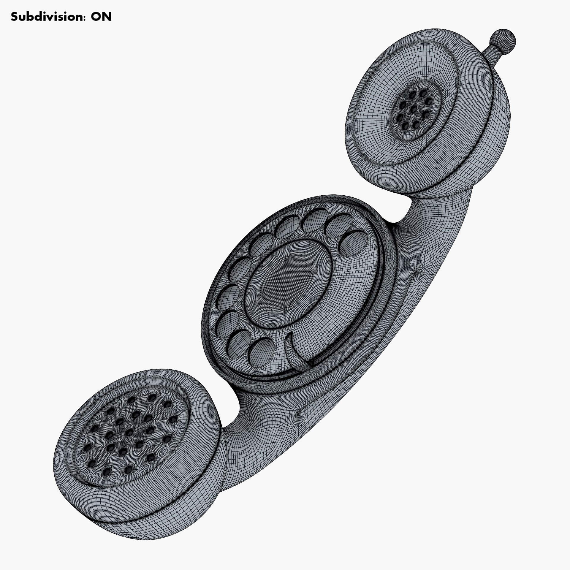 Funny Rotary Mobile Phone V 1 - 3D Model by Zurel
