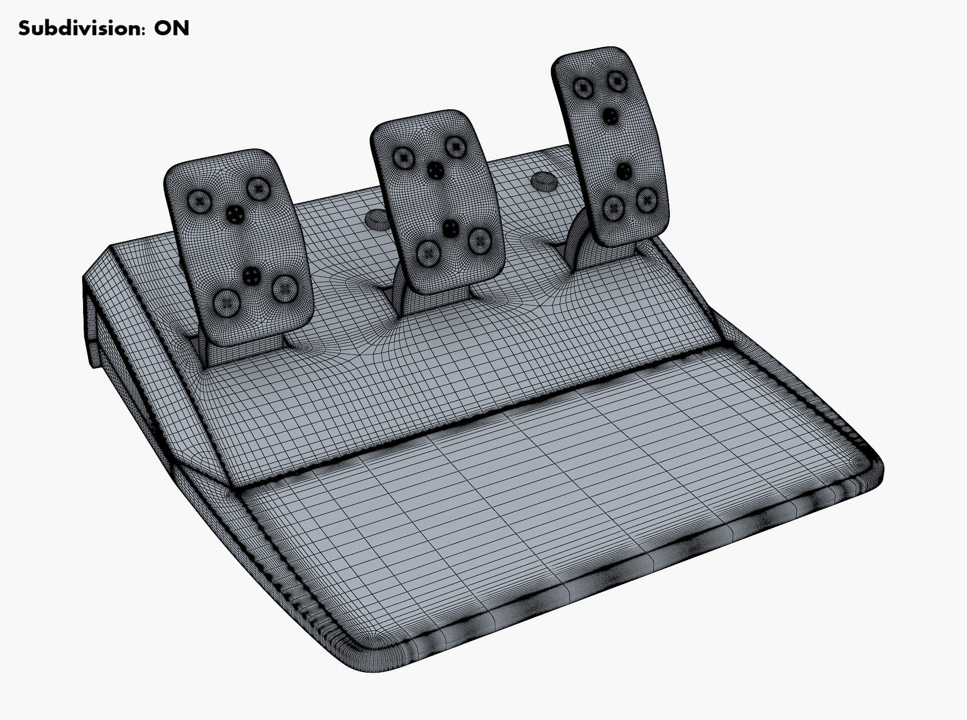 Game Simulator Car Pedals M 1 - 3D Model by Zurel