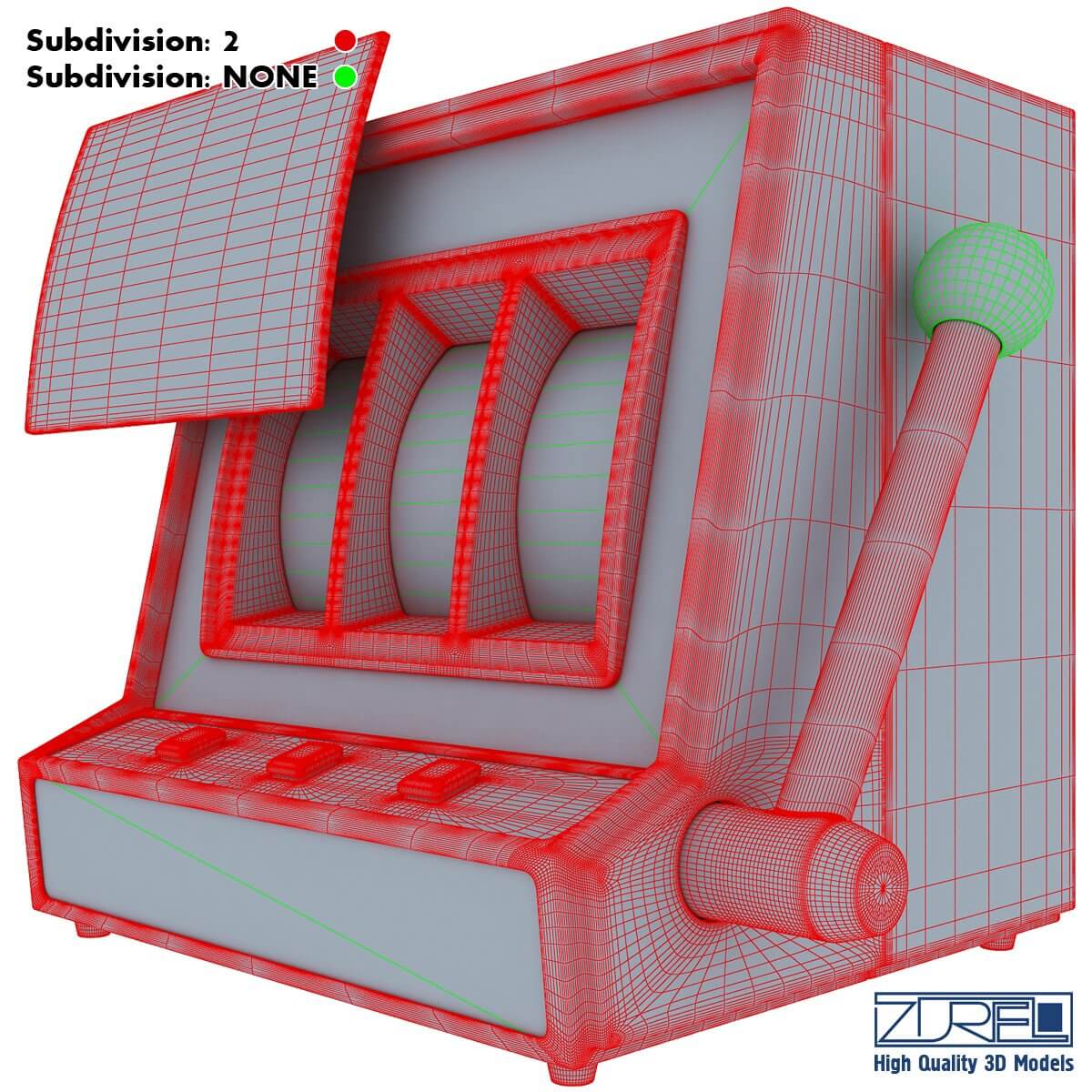 Gaming Machine - 3D Model by Zurel