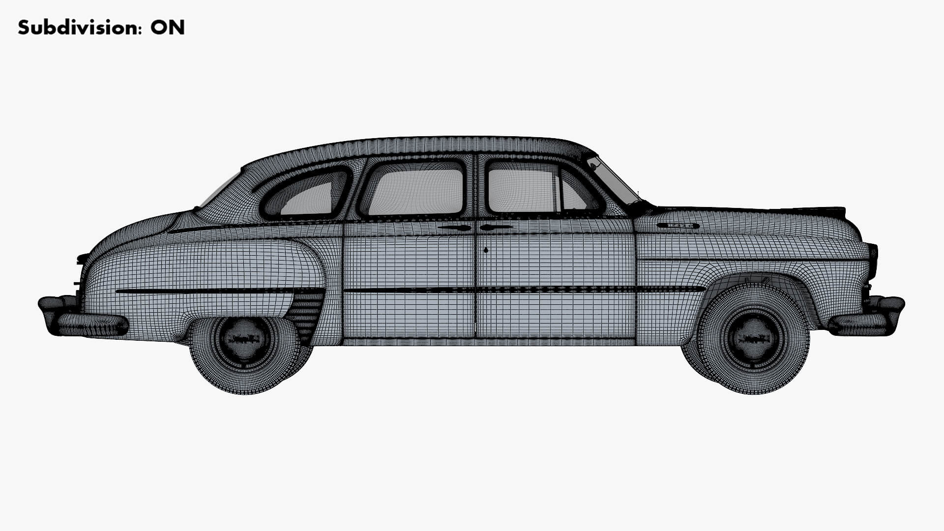 GAZ 12 Zim 1949-1959 Simple Interior M 1 3D Model by Zurel