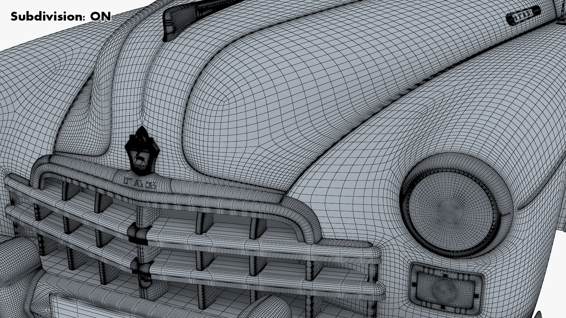 GAZ 12 Zim 1949-1959 Simple Interior M 1 3D Model by Zurel