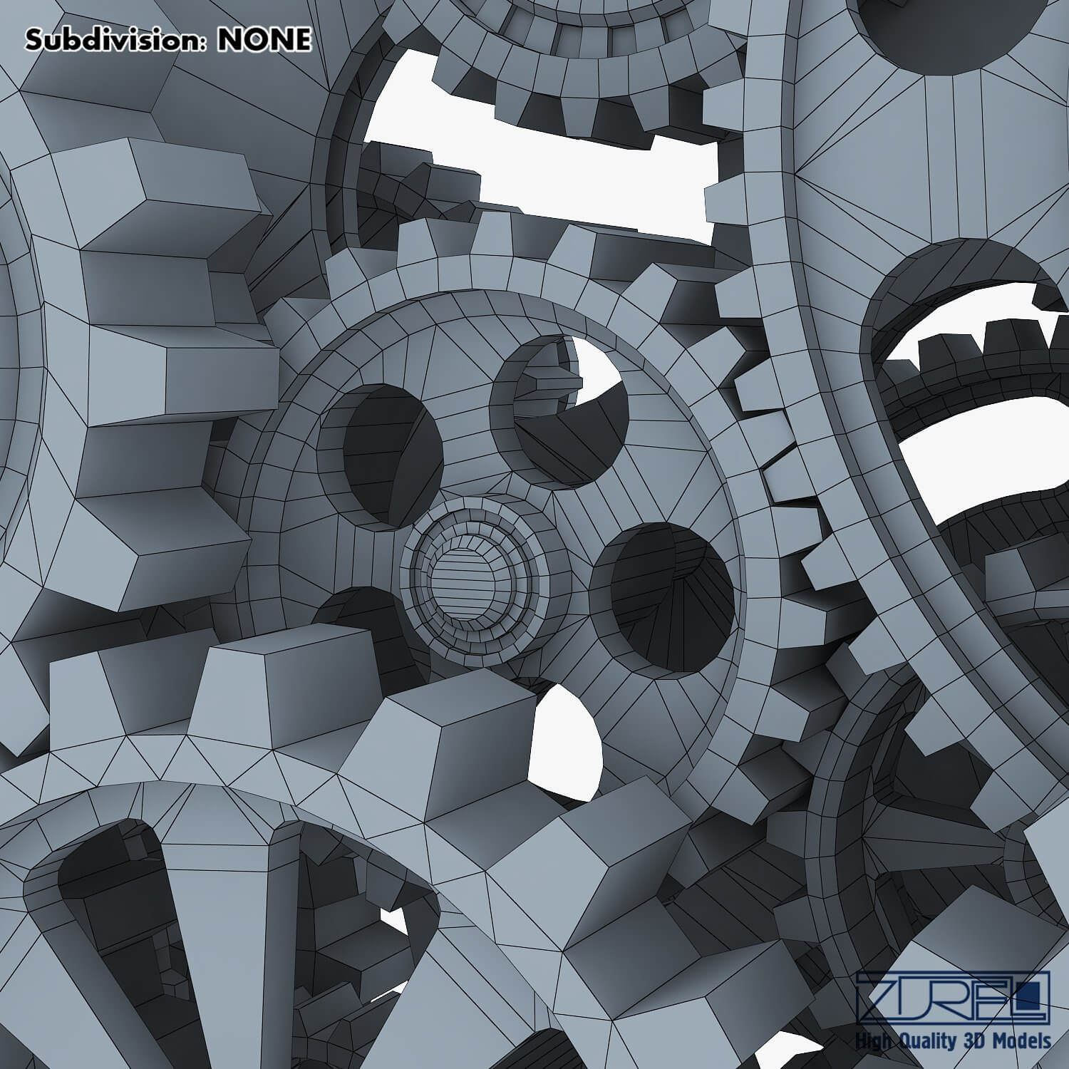 Gear Mechanism V 1 - 3D Model by Zurel