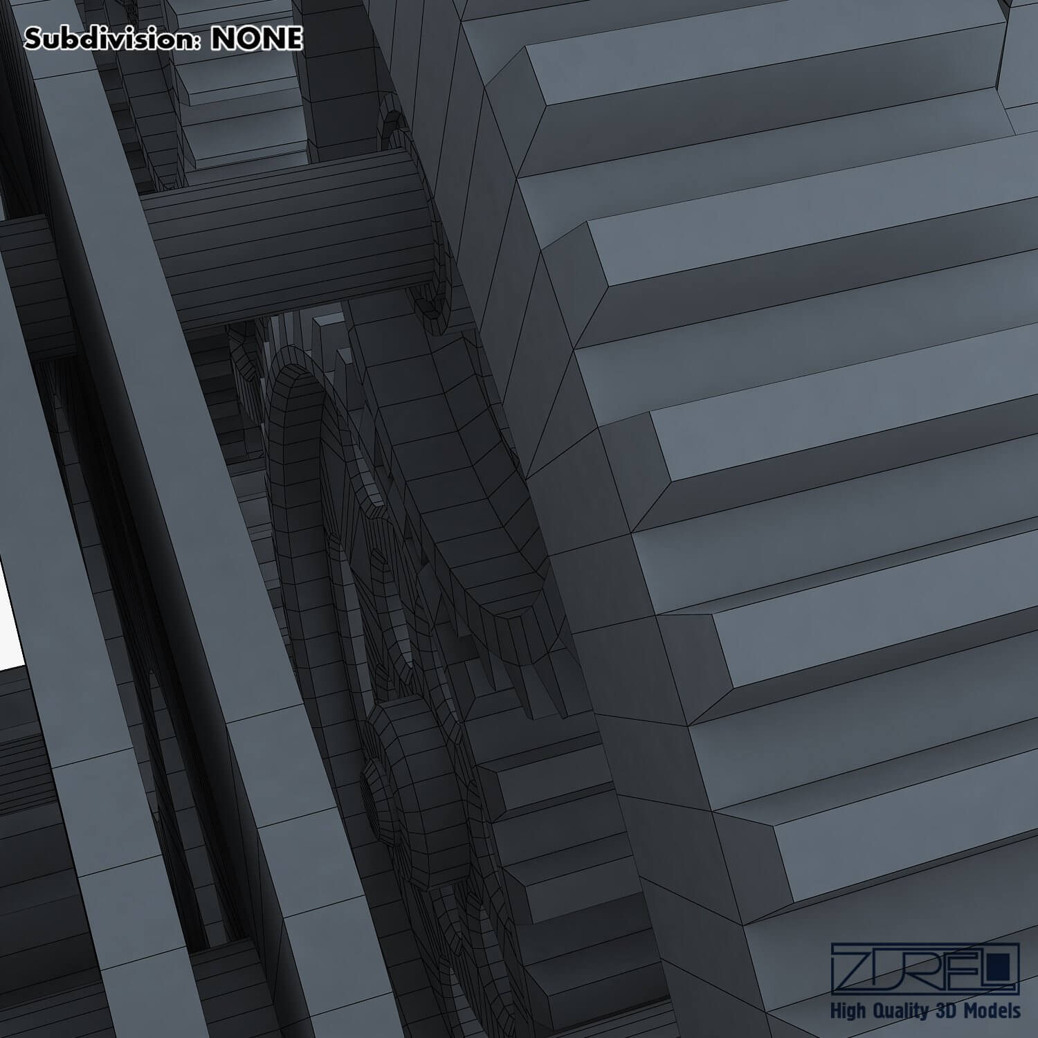 Gear Mechanism V 1 - 3D Model by Zurel