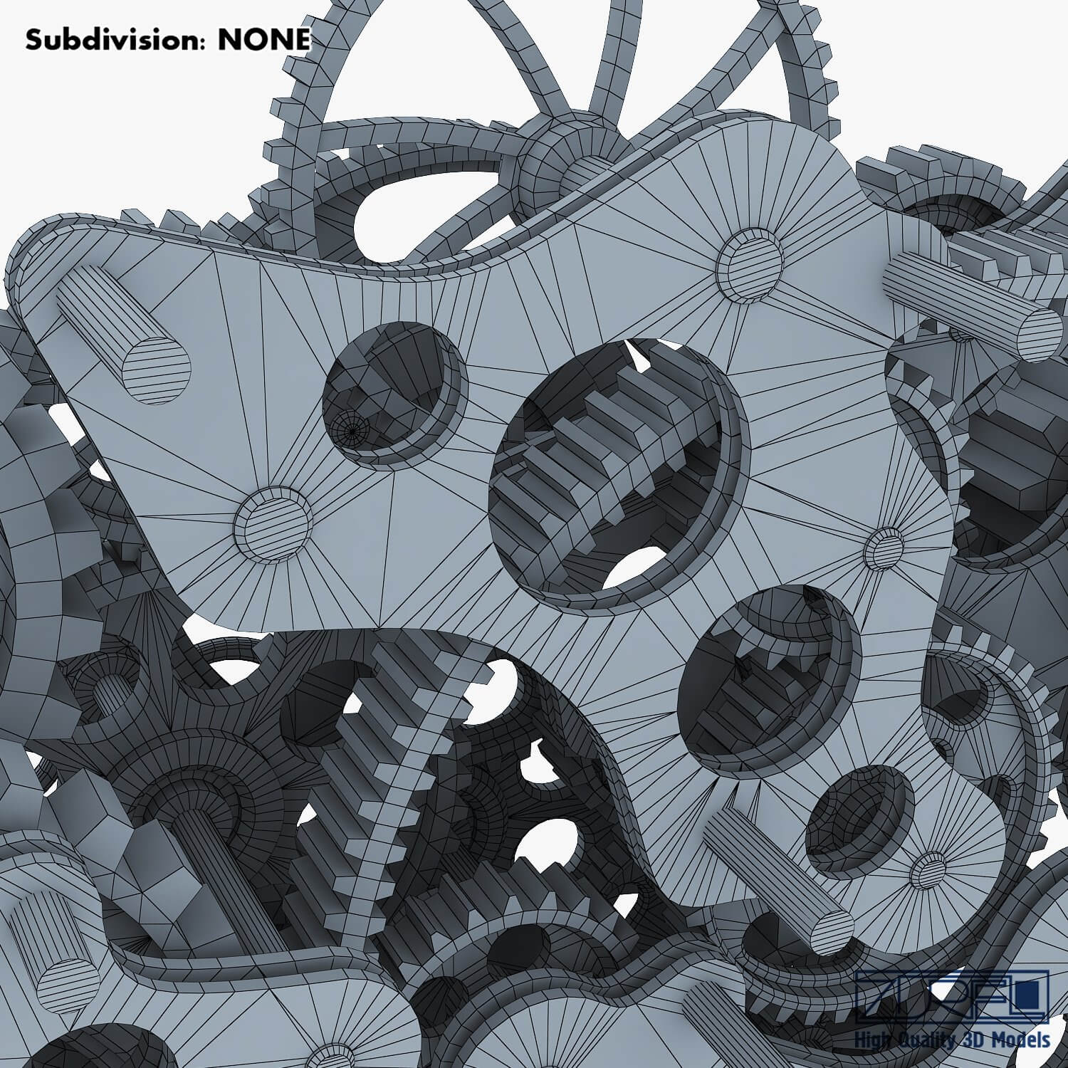 Gear Mechanism V 1 - 3D Model by Zurel