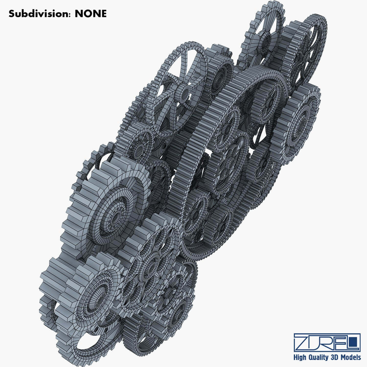 Gear Mechanism V 2 - 3D Model by Zurel