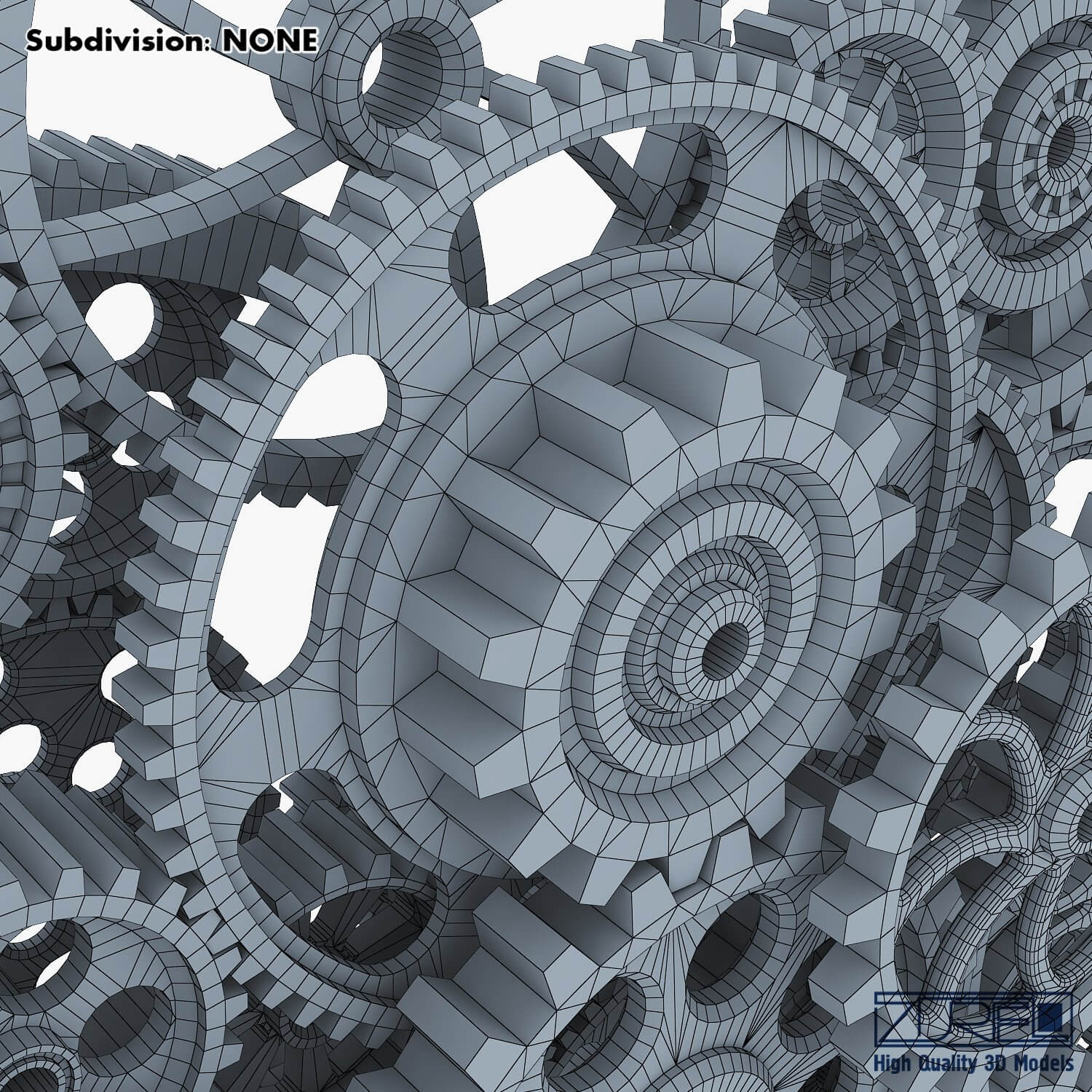 Gear Mechanism V 2 - 3D Model by Zurel