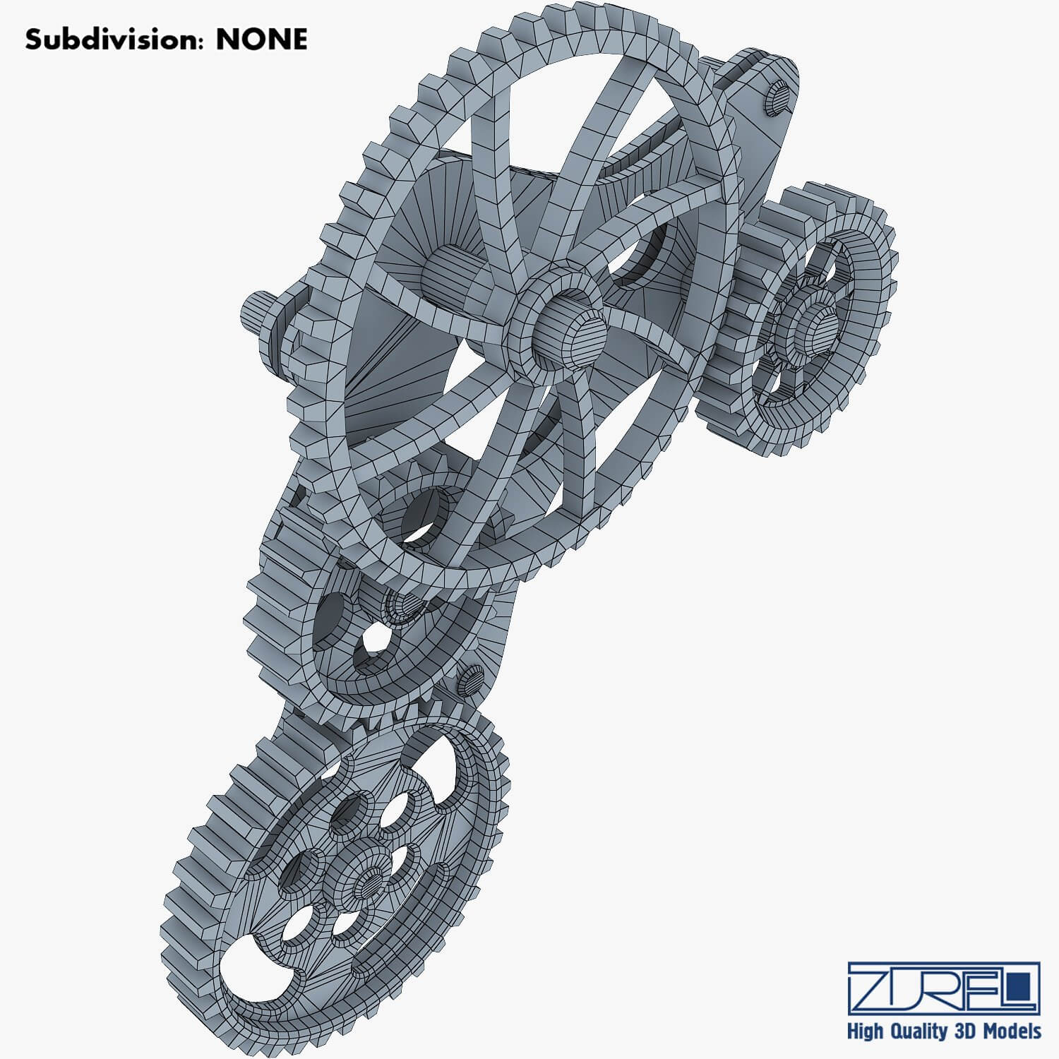 Gear Mechanism V 4 - 3D Model by Zurel