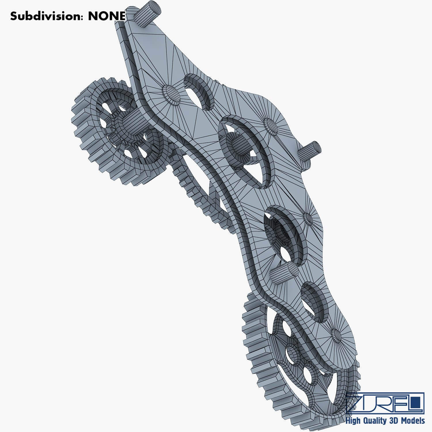 Gear Mechanism V 4 - 3D Model by Zurel