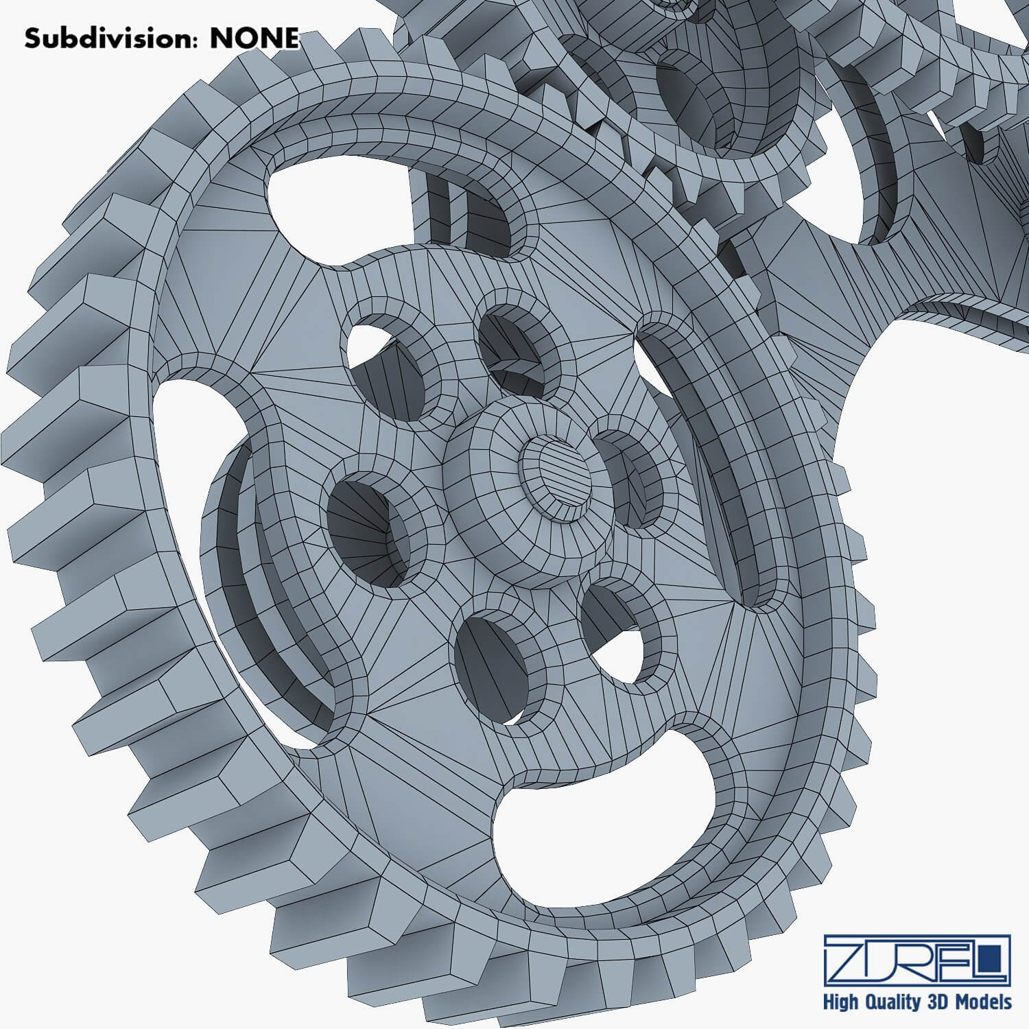 Gear Mechanism V 4 - 3D Model by Zurel