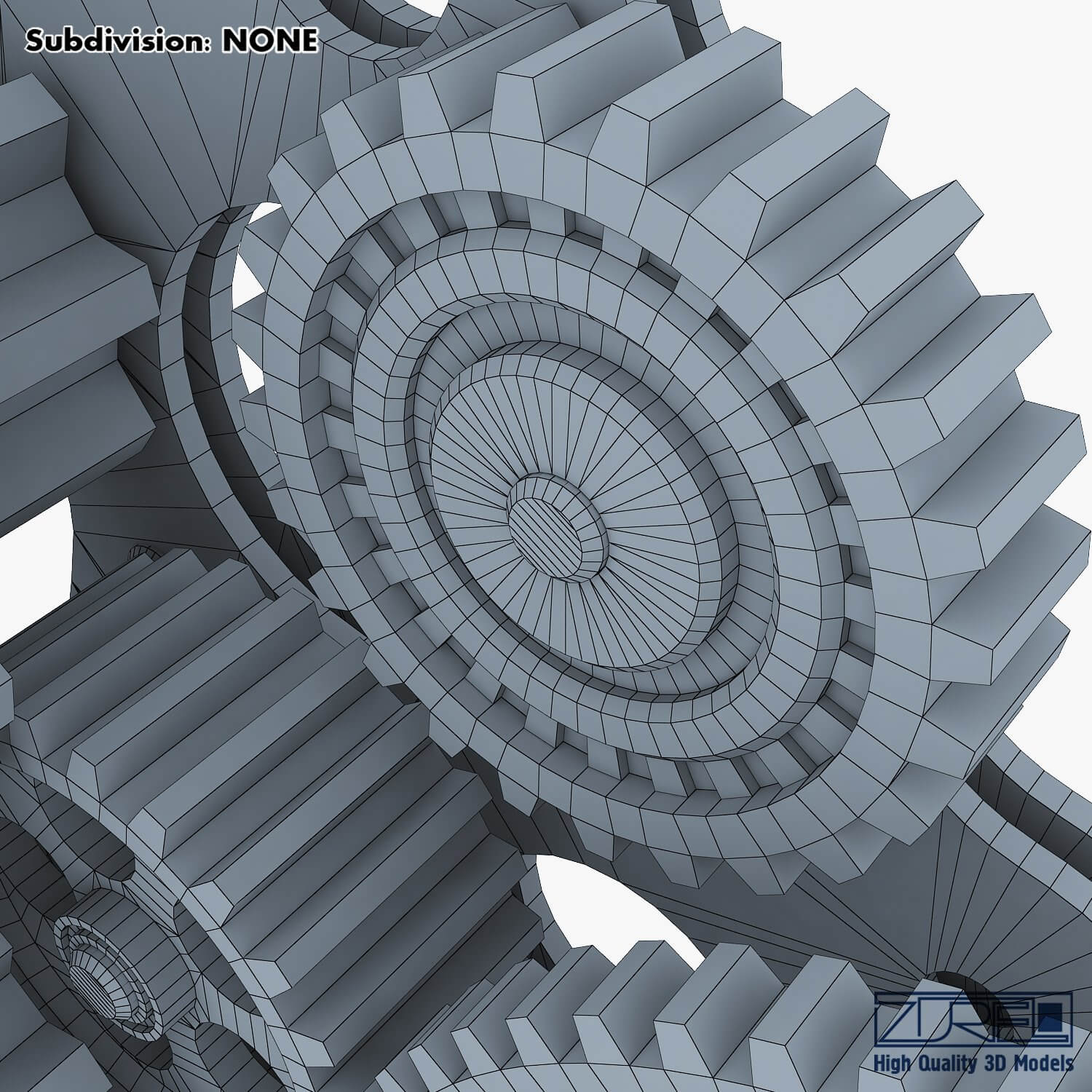 Gear Mechanism V 5 - 3D Model by Zurel
