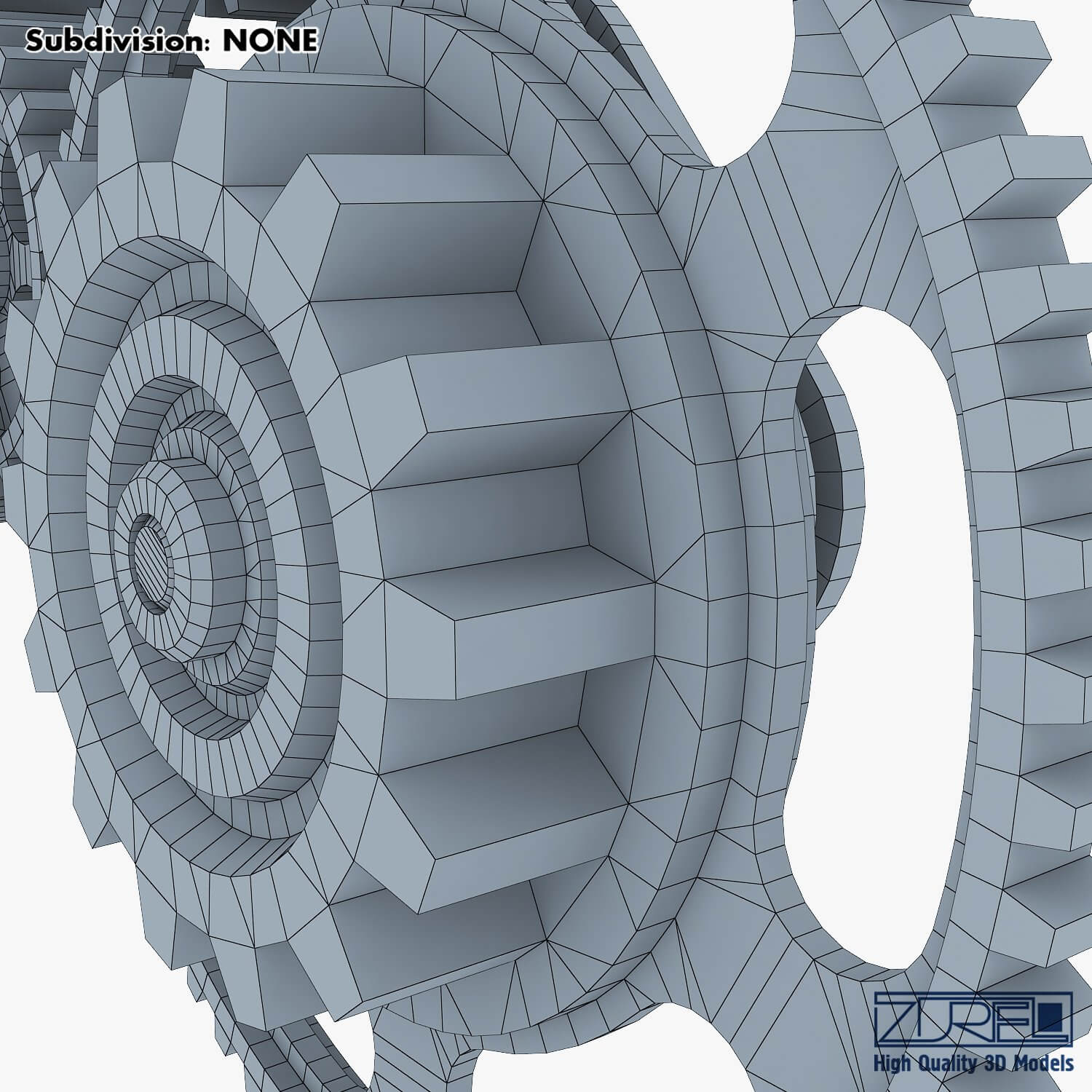 Gear Mechanism V 5 - 3D Model by Zurel