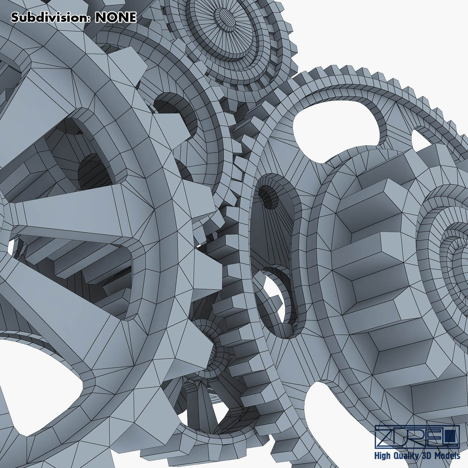 Gear Mechanism V 5 - 3D Model by Zurel