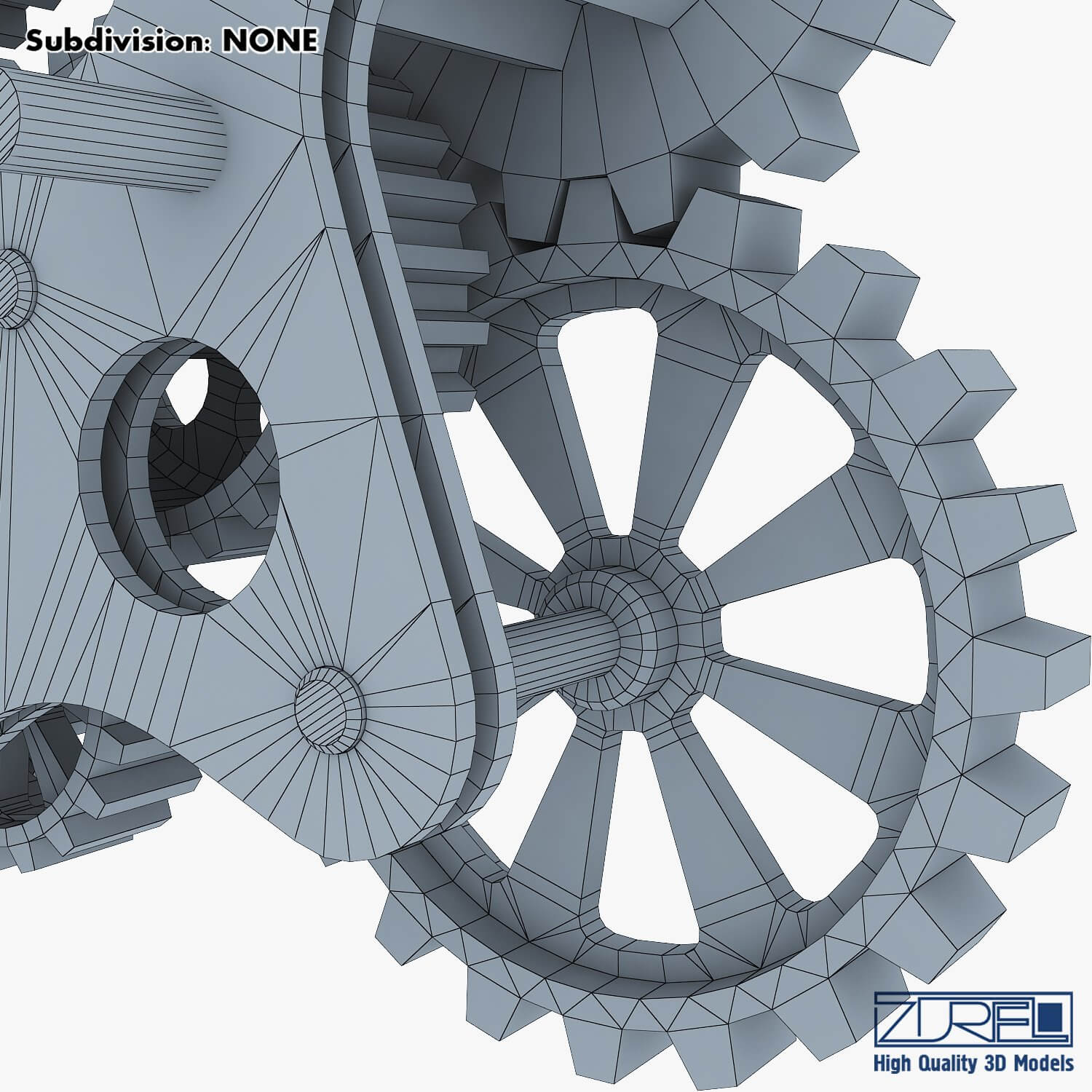 Gear Mechanism V 5 - 3D Model by Zurel