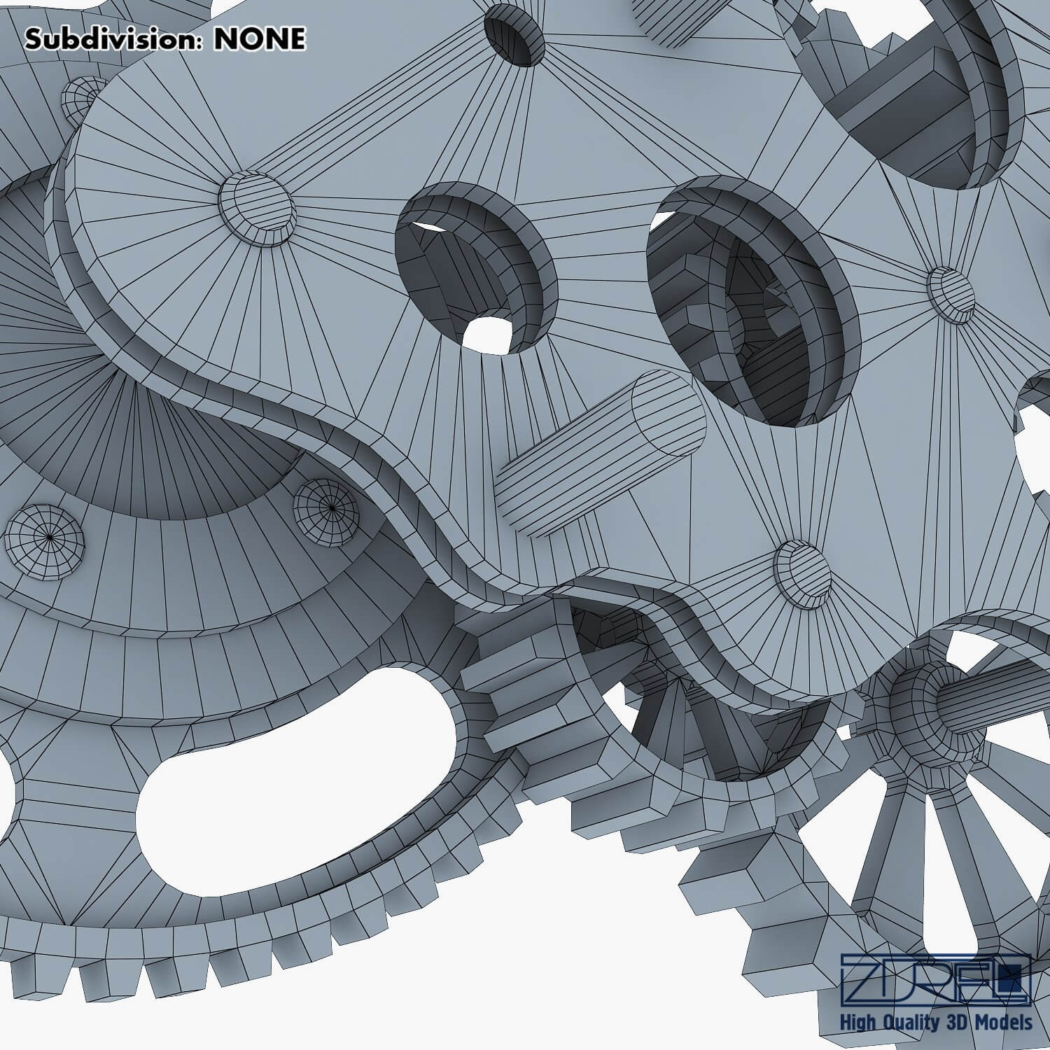 Gear Mechanism V 5 - 3D Model by Zurel
