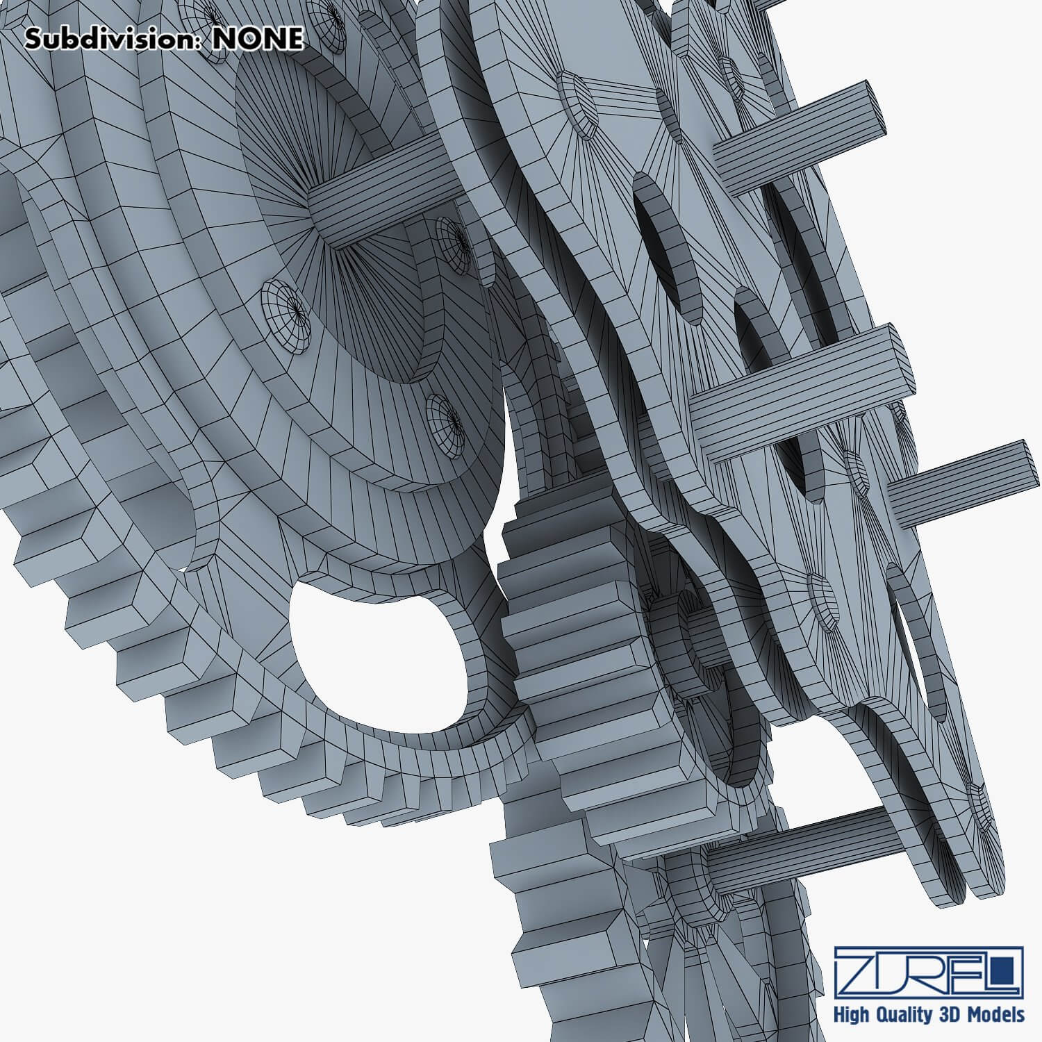 Gear Mechanism V 5 - 3D Model by Zurel