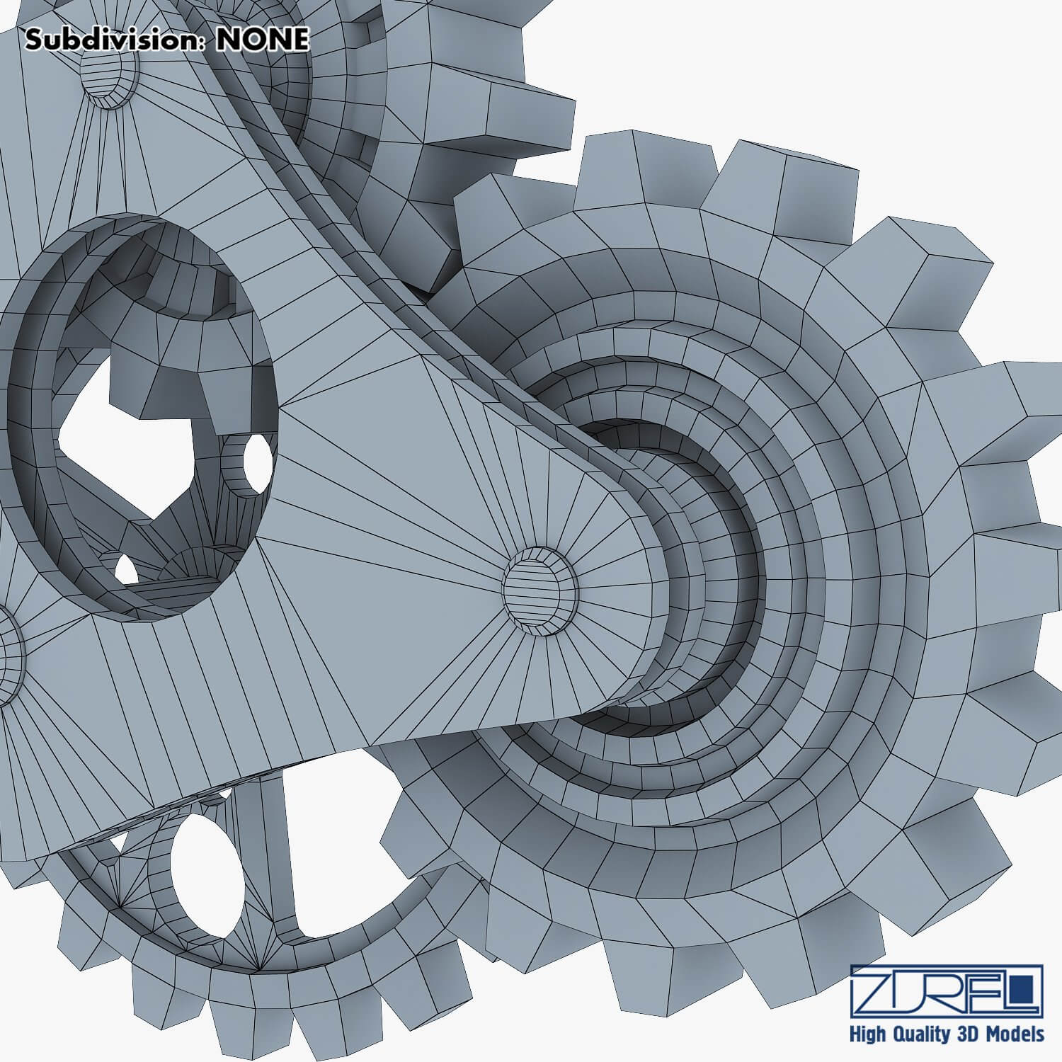 Gear Mechanism V 6 - 3D Model by Zurel