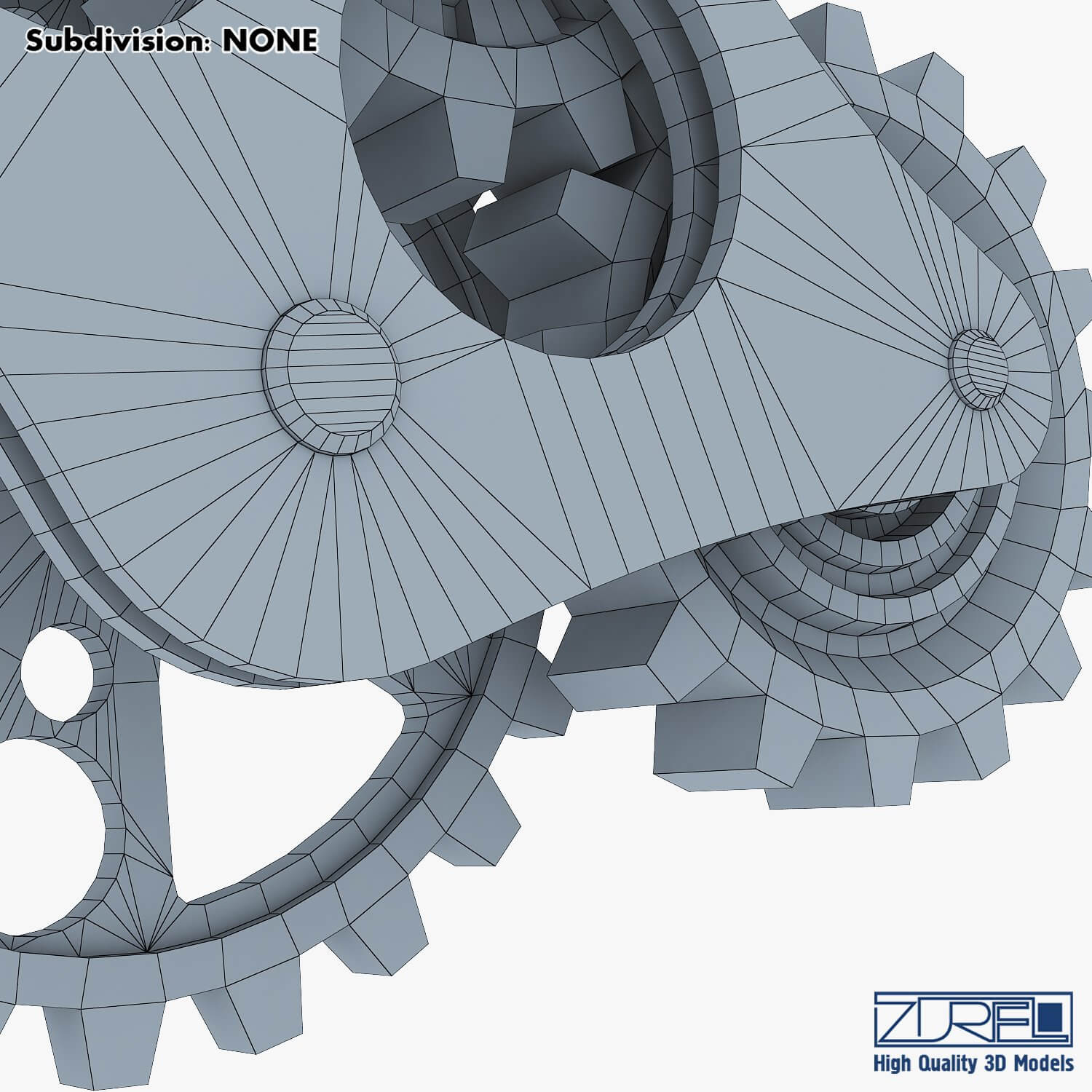 Gear Mechanism V 6 - 3D Model by Zurel