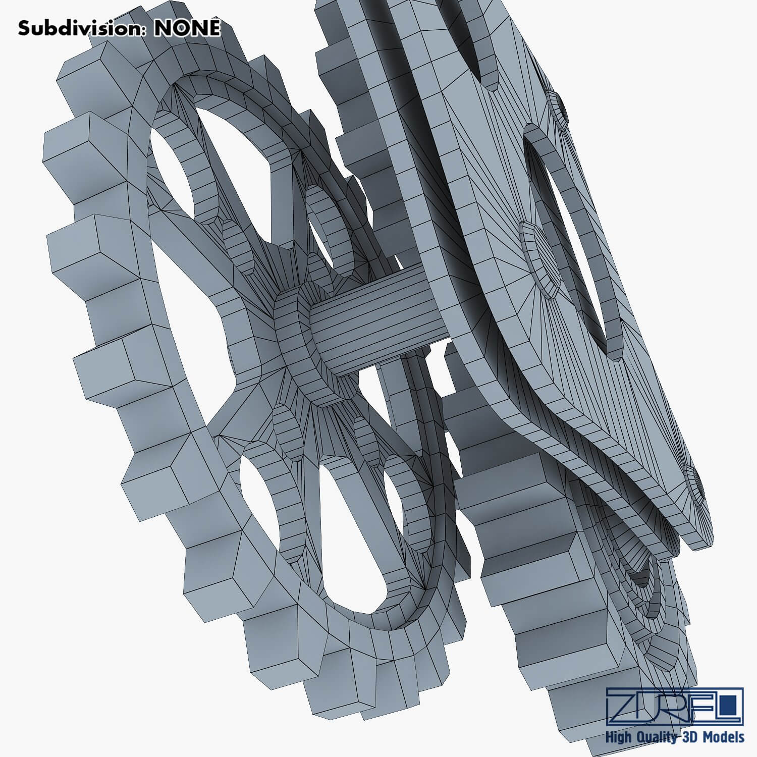 Gear Mechanism V 6 - 3D Model by Zurel