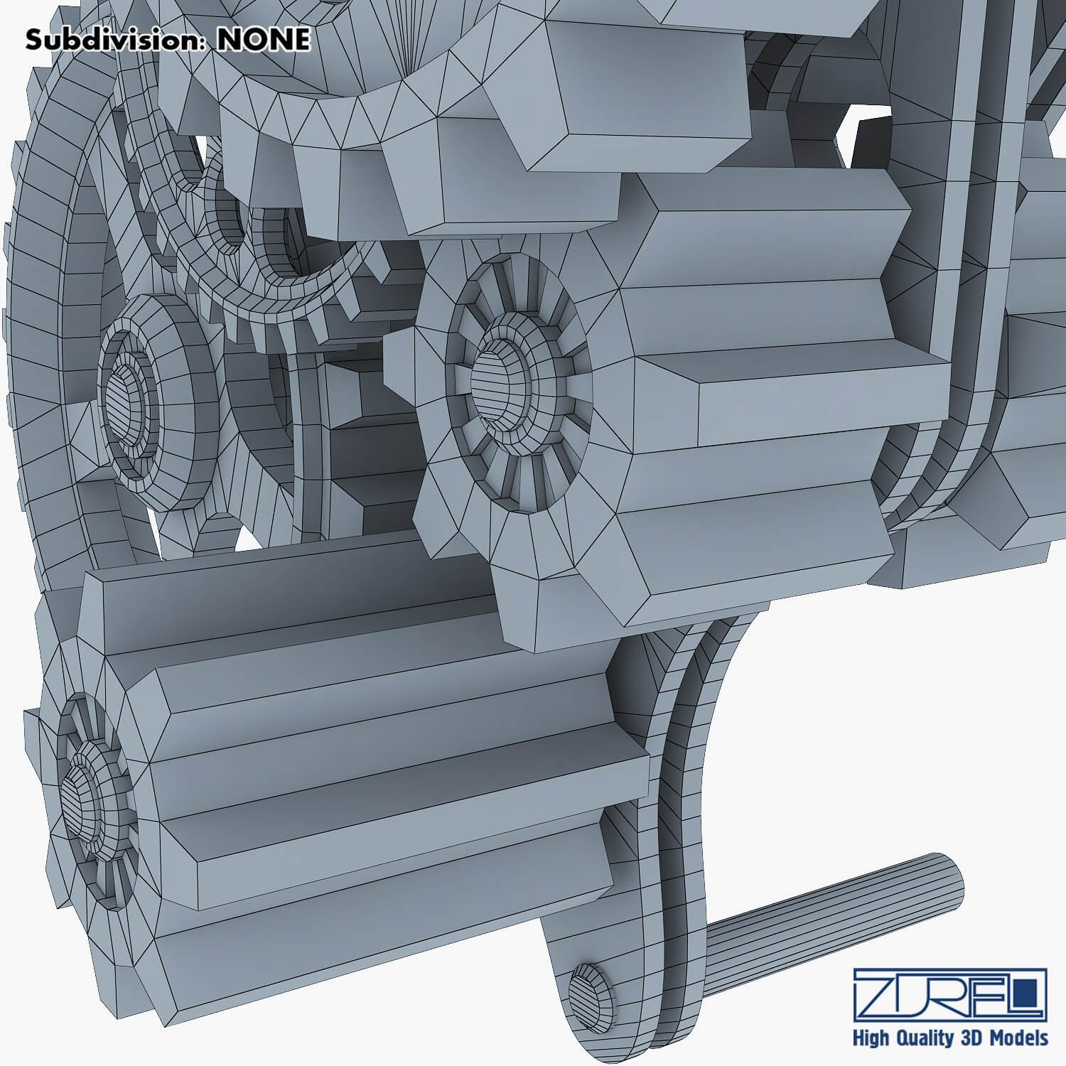 Gear Mechanism V 7 - 3D Model by Zurel