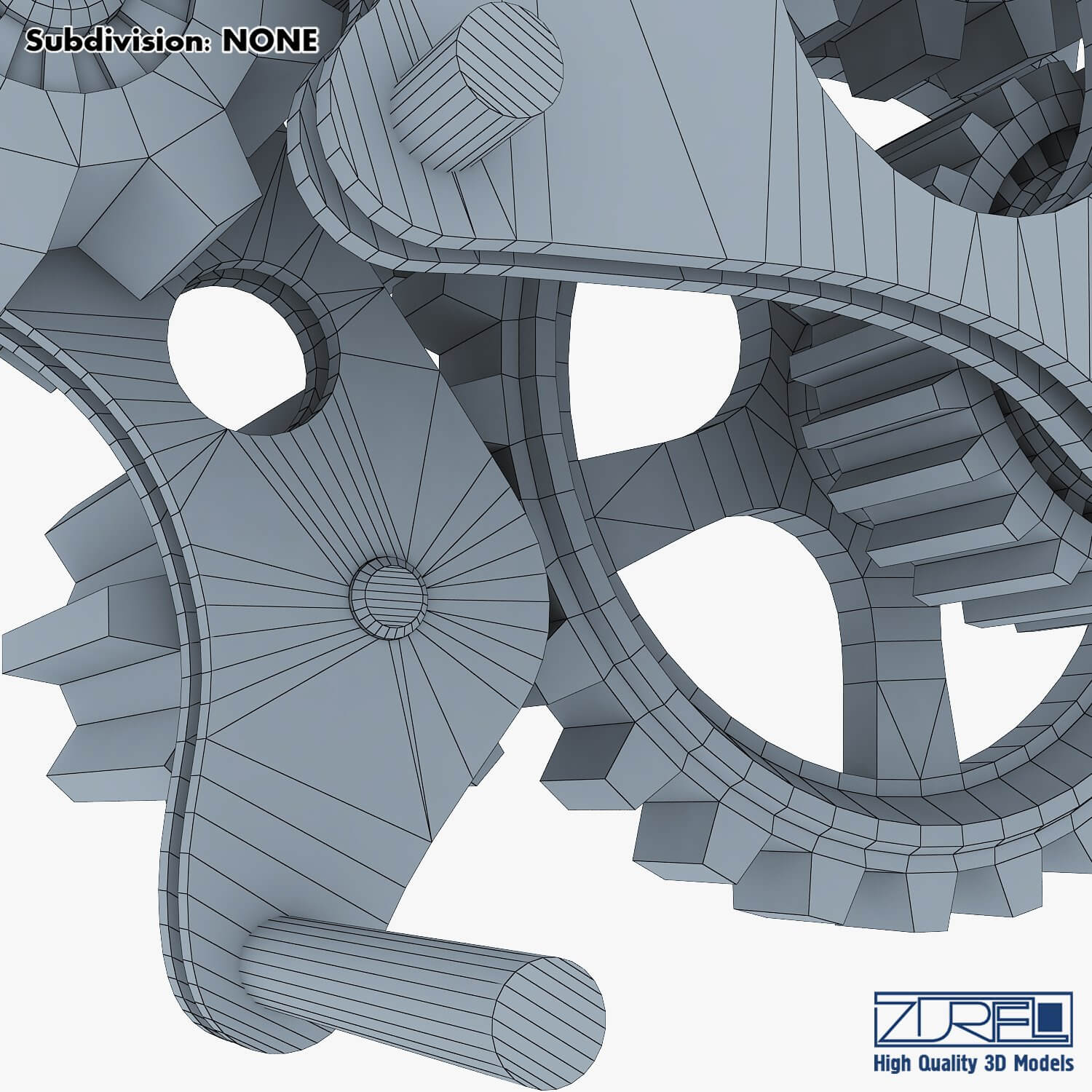 Gear Mechanism V 7 - 3D Model by Zurel