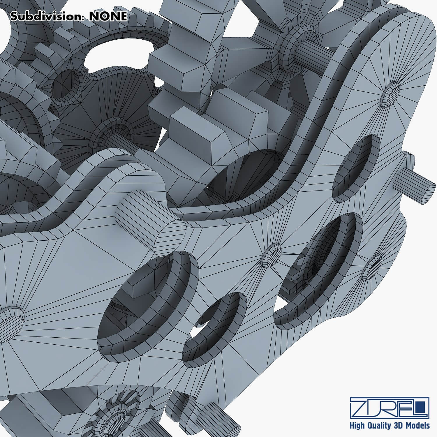 Gear Mechanism V 7 - 3D Model by Zurel